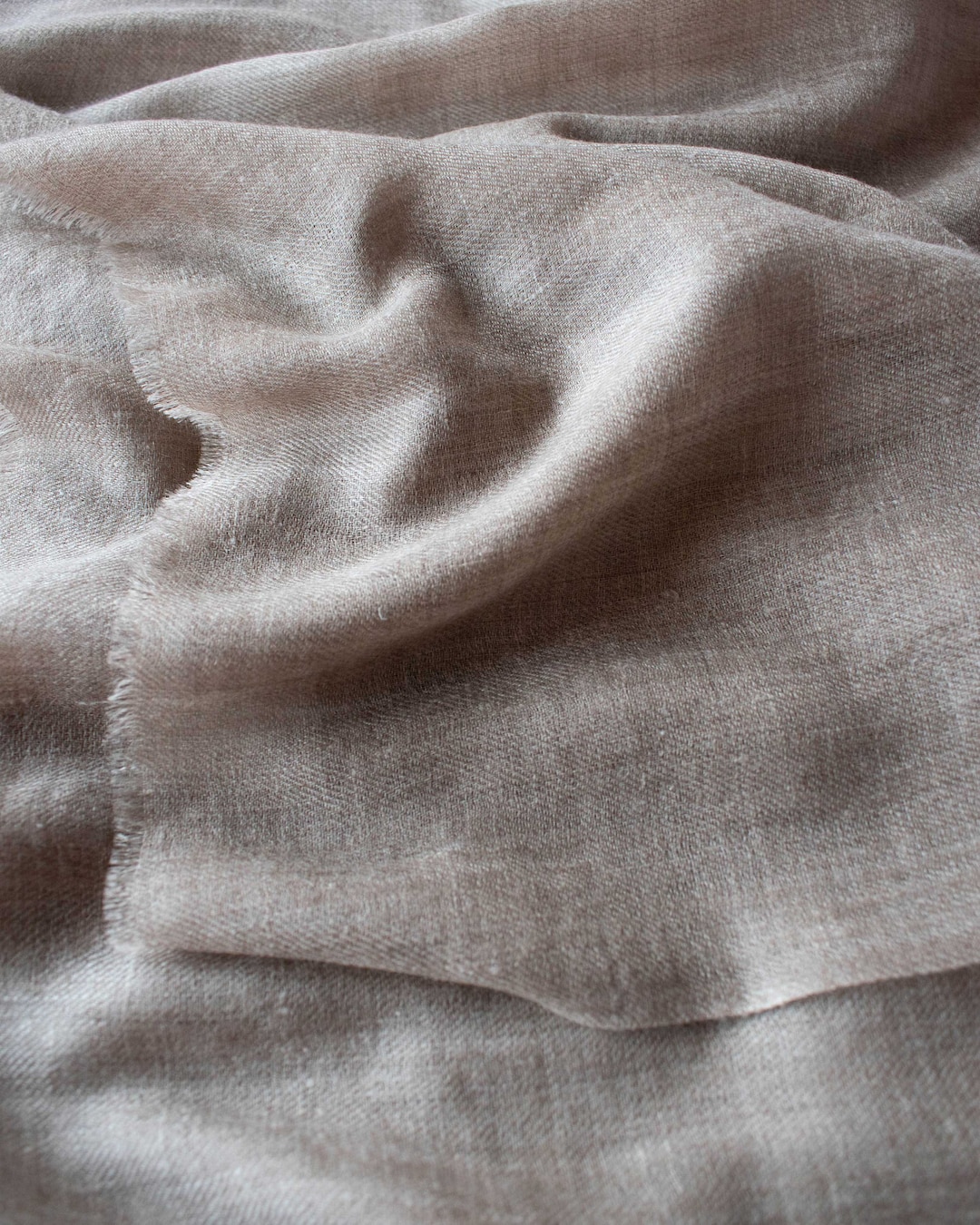 Natural Beige Pure Pashmina/cashmere Scarf/shawl, Handwoven on Hand ...