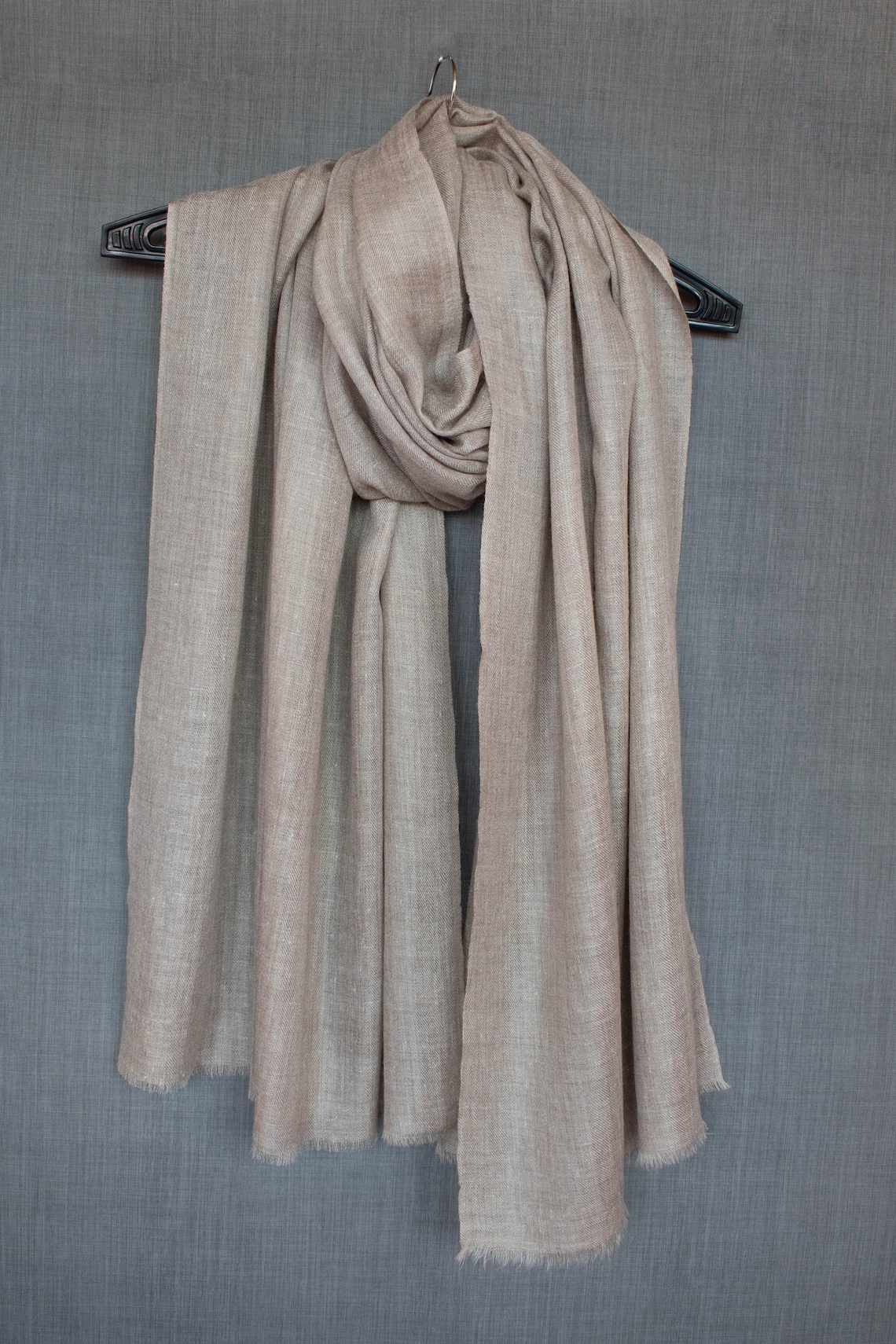 Natural Beige Pure Pashmina/cashmere Scarf/shawl Handwoven on - Etsy