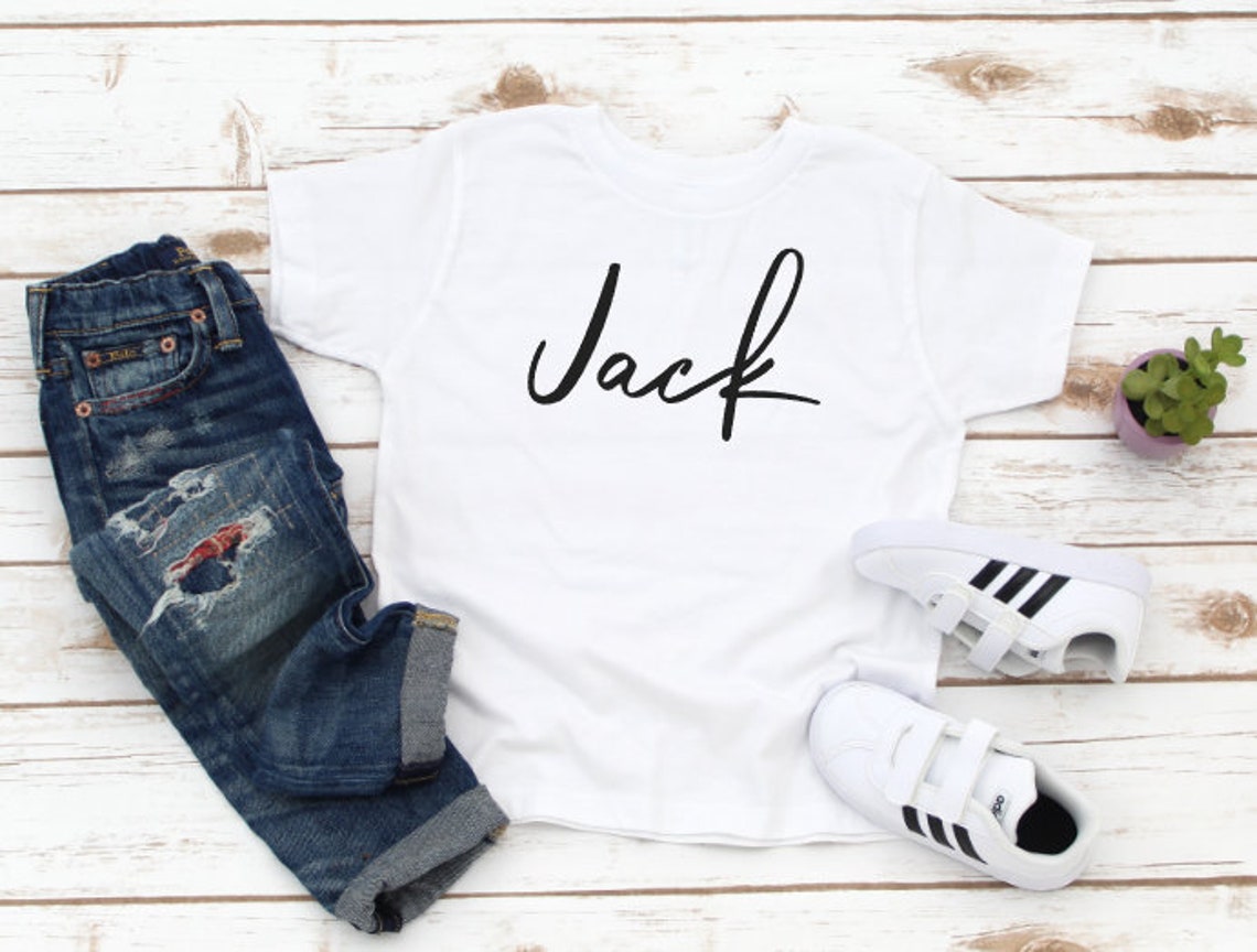 Custom Name Tee Custom Name T-shirt Personalized Name - Etsy