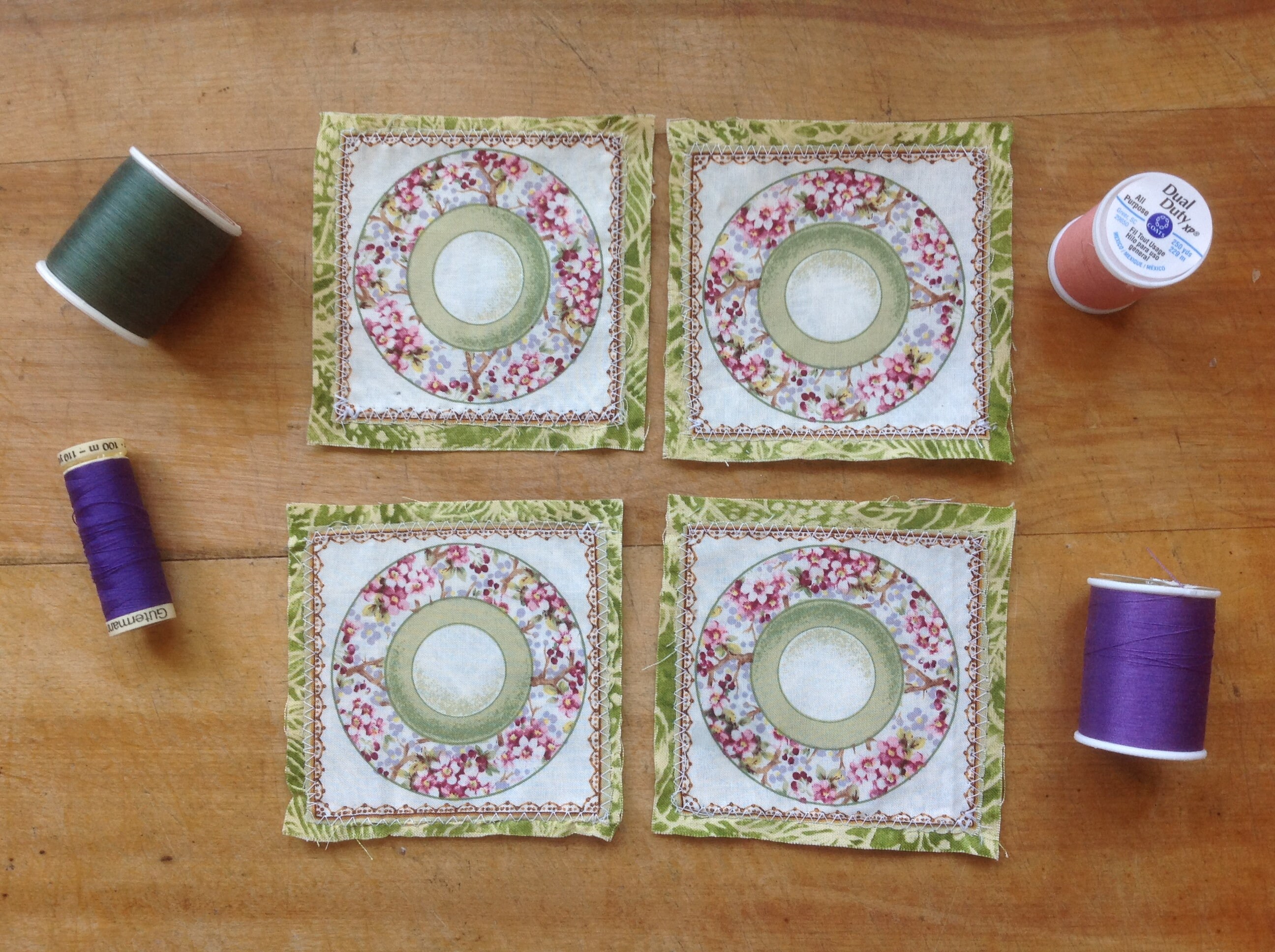 4 Victorian Dish Plates Sew-on Set for DIY Projects - Etsy