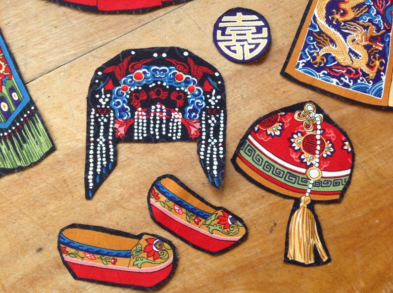 11 Piece Chinese Ching Dynasty Wedding Costume Iron-on Cotton - Etsy