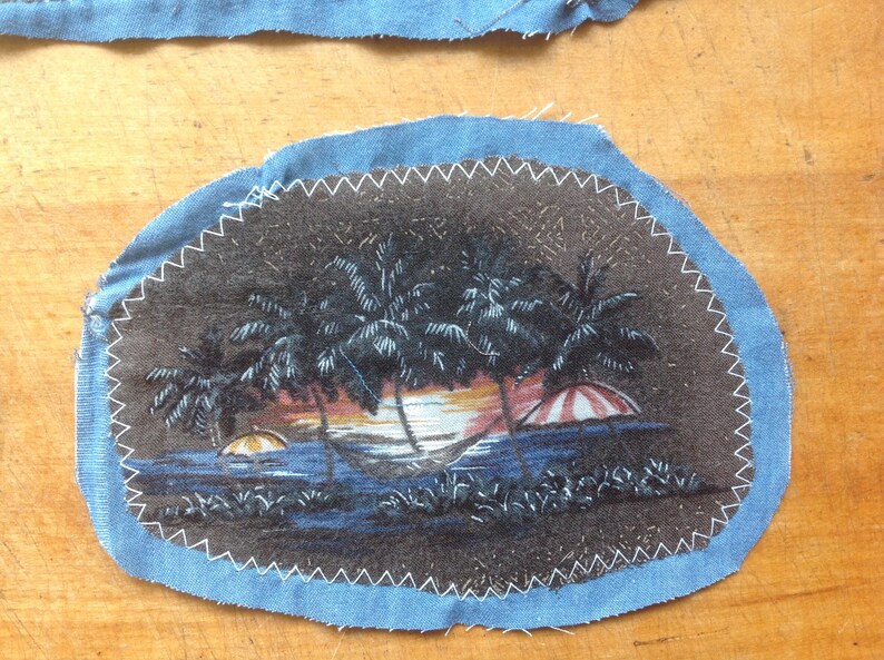 4 Hawaiian Island Beach Vacation Theme Patches for Sew-on - Etsy