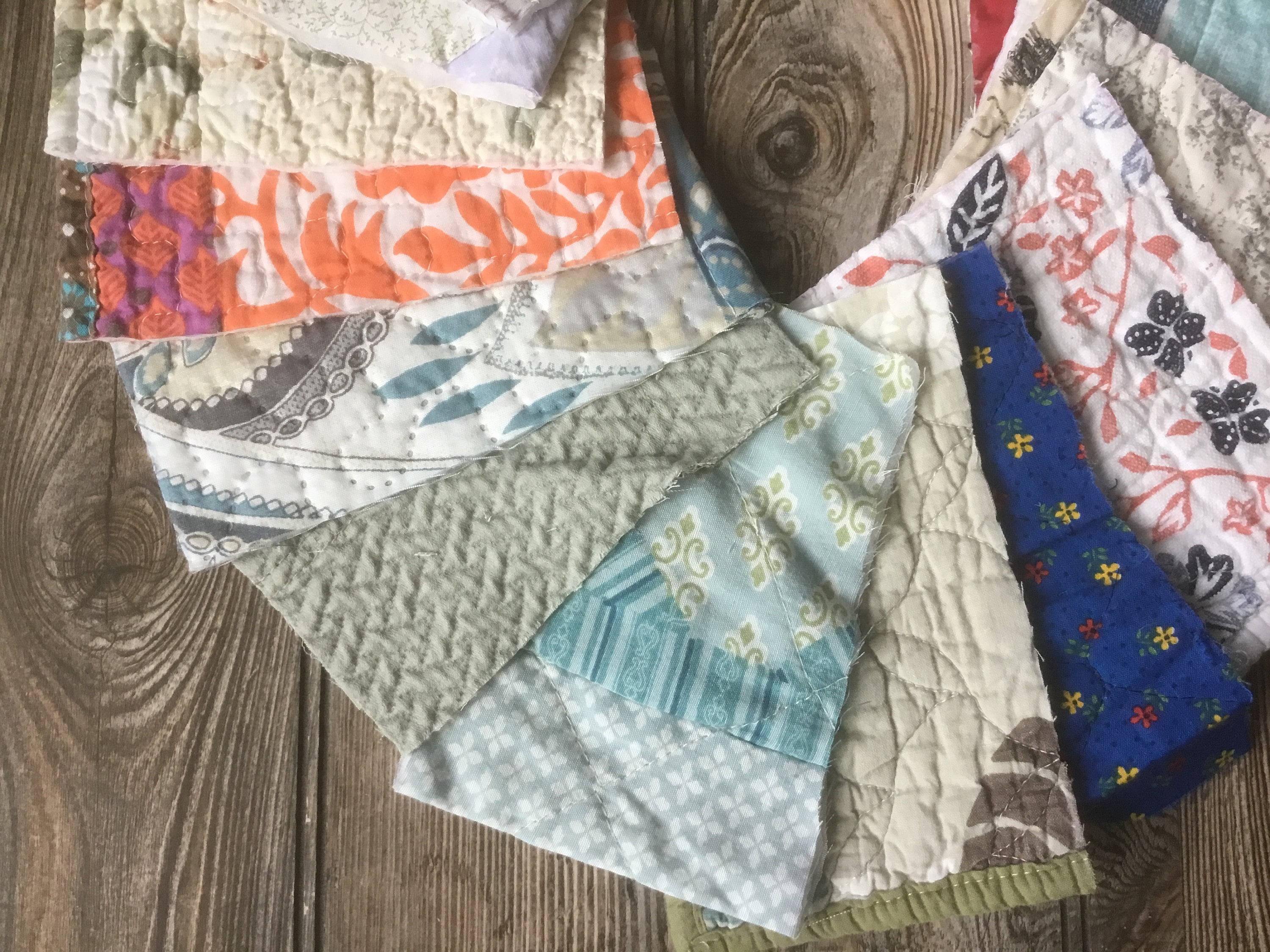 17 Vintage Quilt Fabric Scrap Pieces Bag Bundle 4x - Etsy