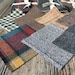 10 of 5" Square Vintage Wool Fabric Pieces for Craft Journaling, Slow ...