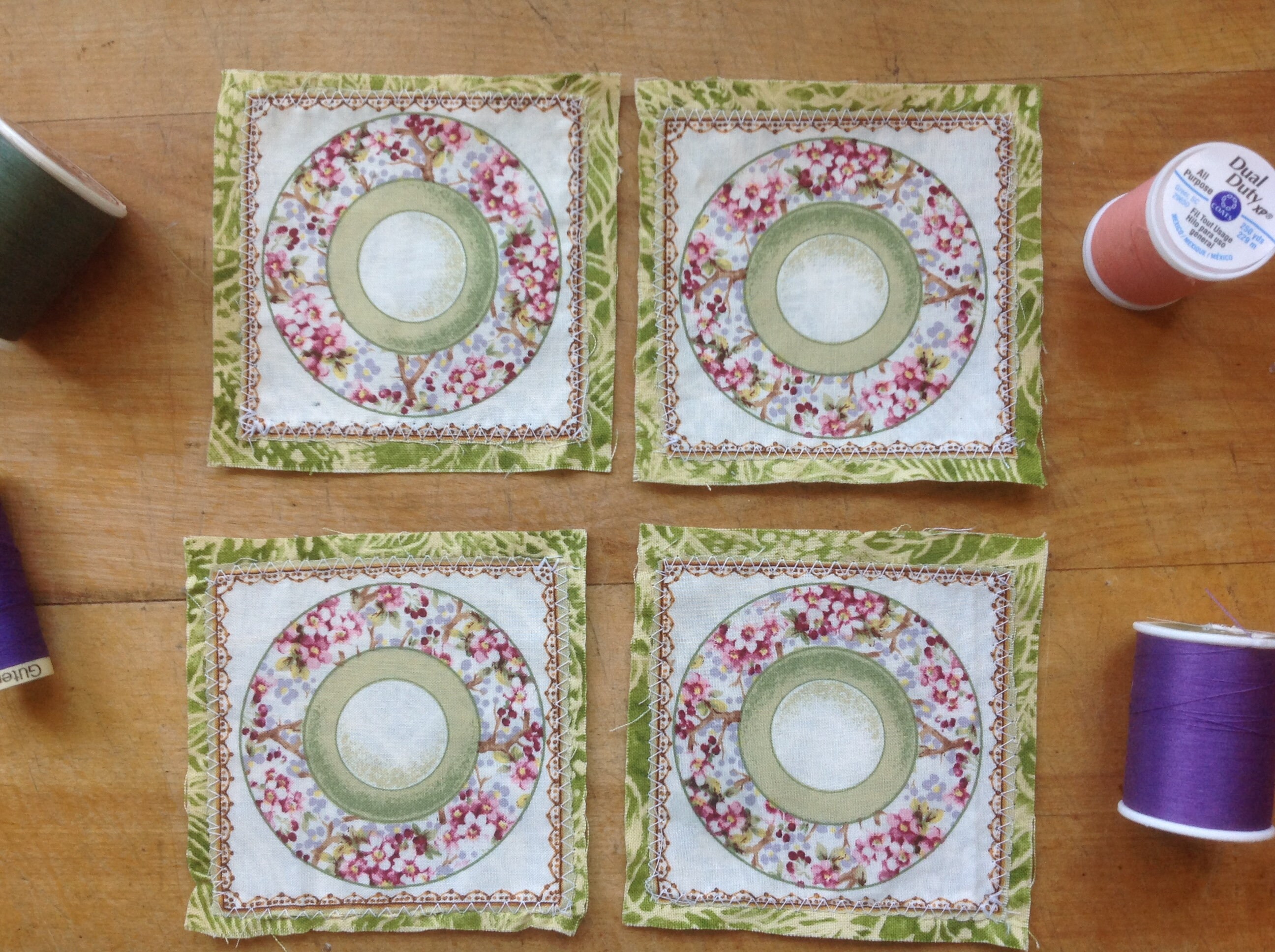 4 Victorian Dish Plates Sew-on Set for DIY Projects - Etsy