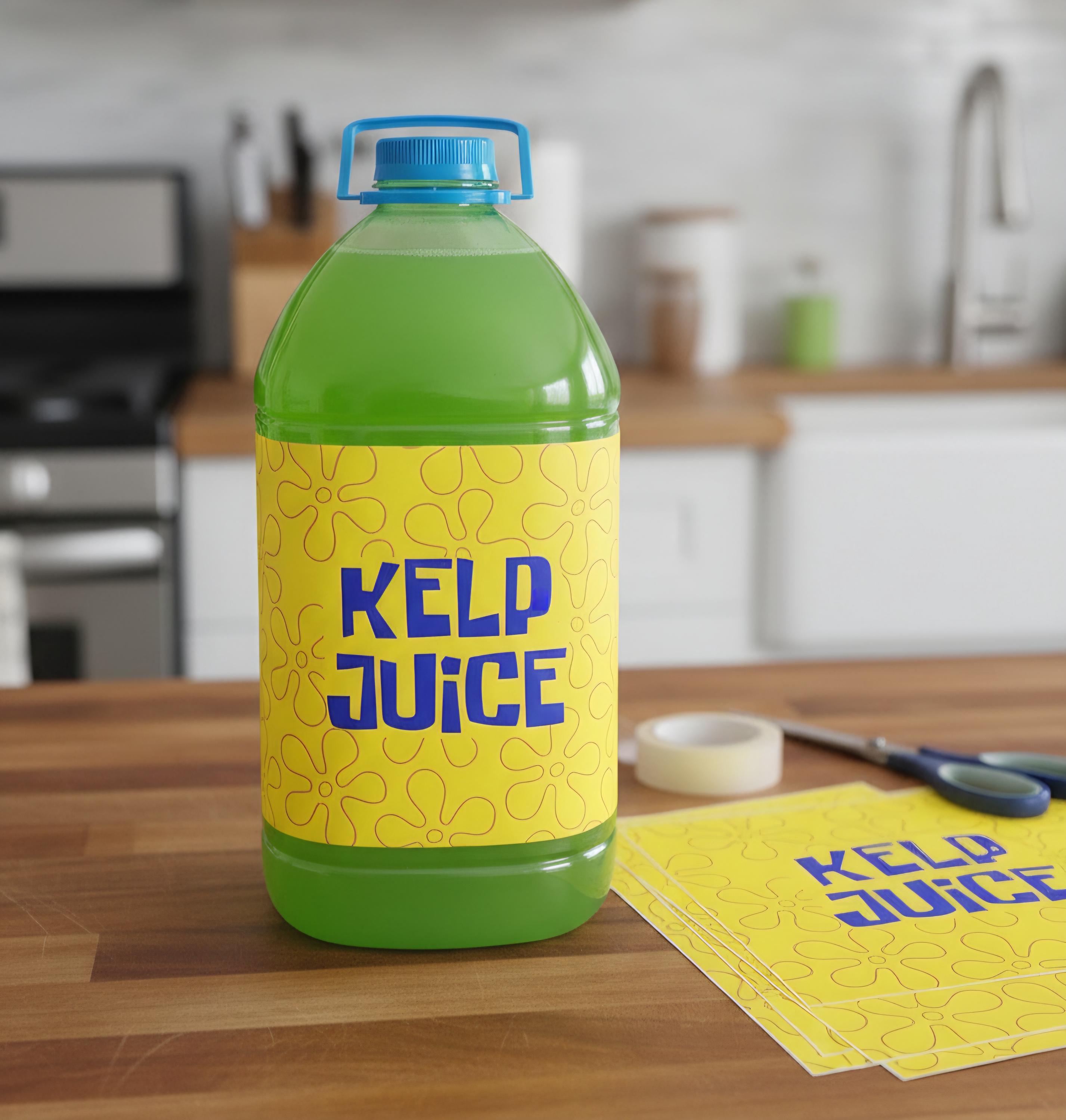 Kelp Juice Under the Sea 2l/1gal Printable Bottle Label - Etsy