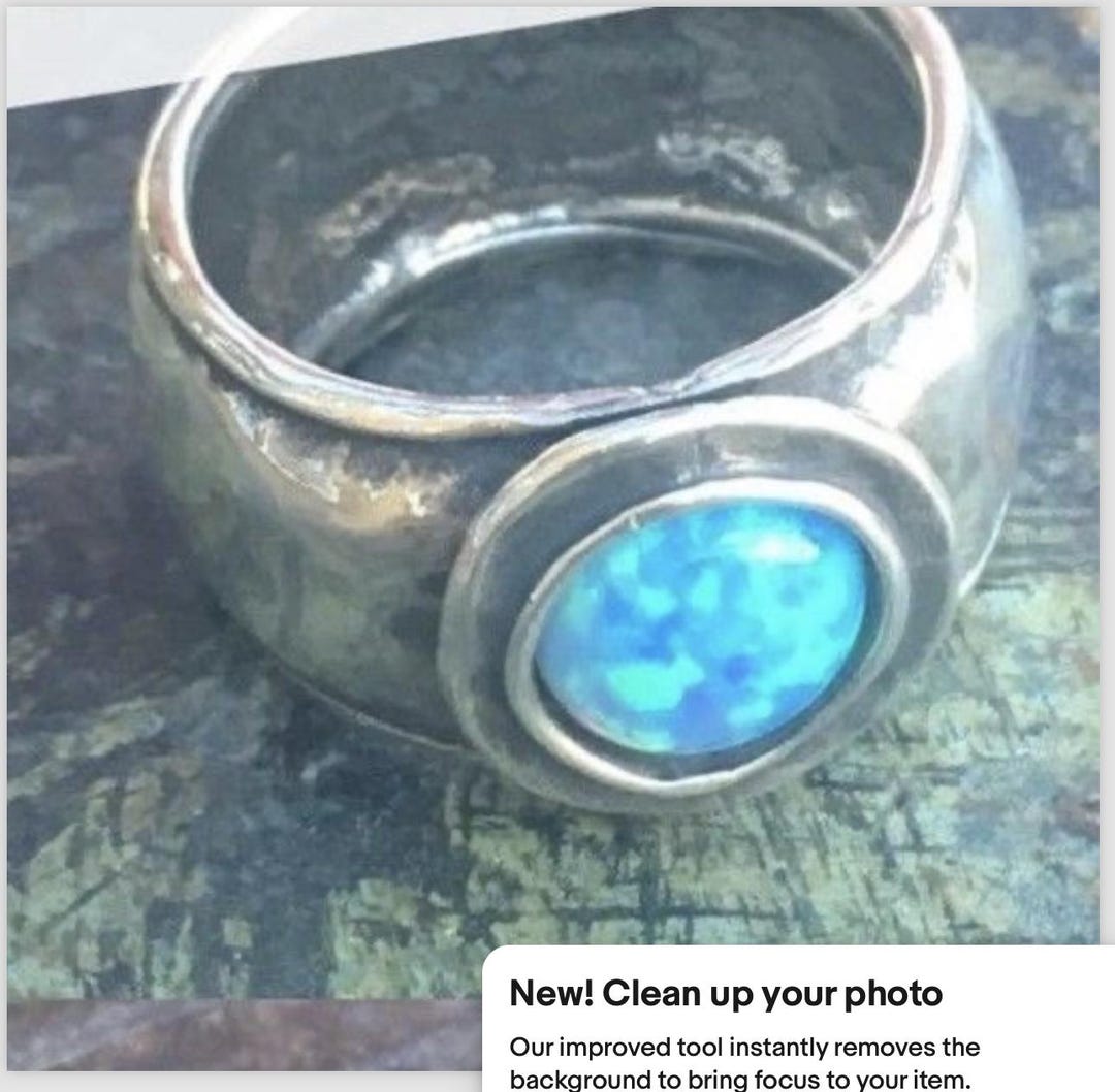 Silpada Gorgeous 925 Sterling Silver Ring Blue Fire Opal Stone R1457 ...