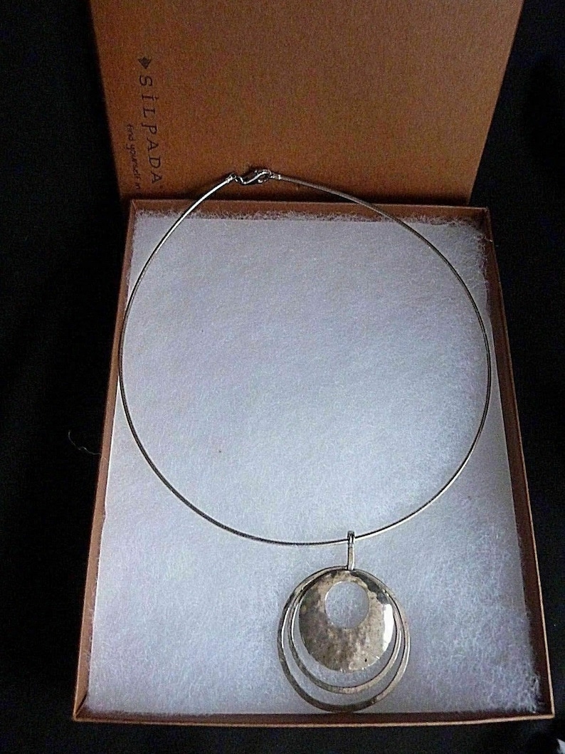 Silpada 925 Sterling Silver Perspective 3 Hammered Circle Cutout ...