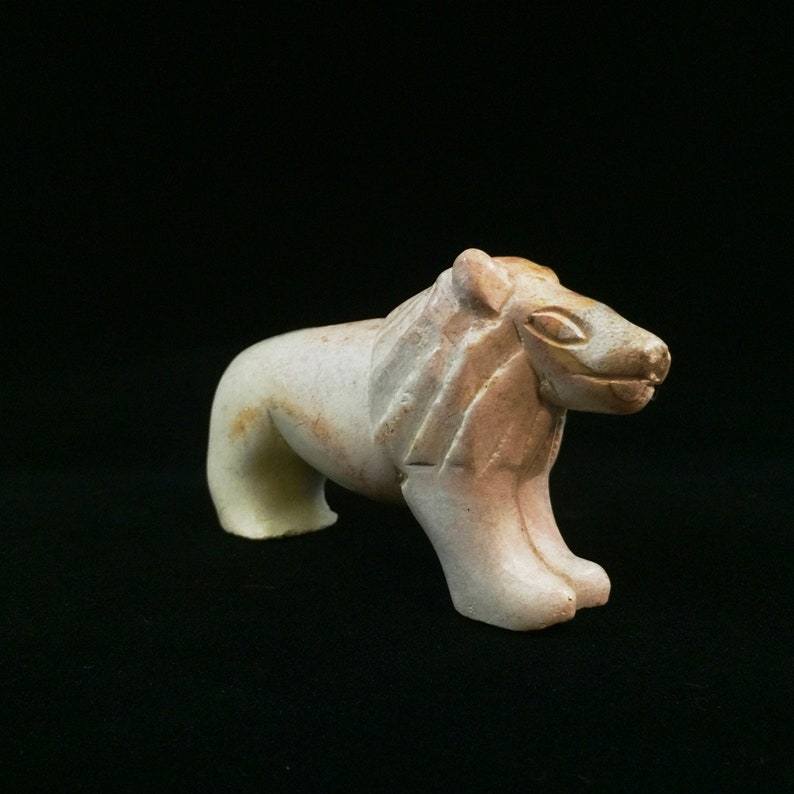 African Lion Carving Minimalist Animal Art Lion Sculpture | Etsy