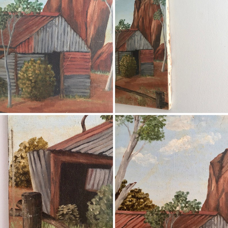 Australian Outback Scene Vintage Painting by Cook Original - Etsy Australia