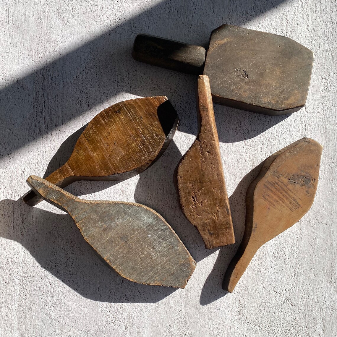 5 Vintage Asian Cookie Mold - Asian Folk Pastry Mold - Kitchen Rustic ...