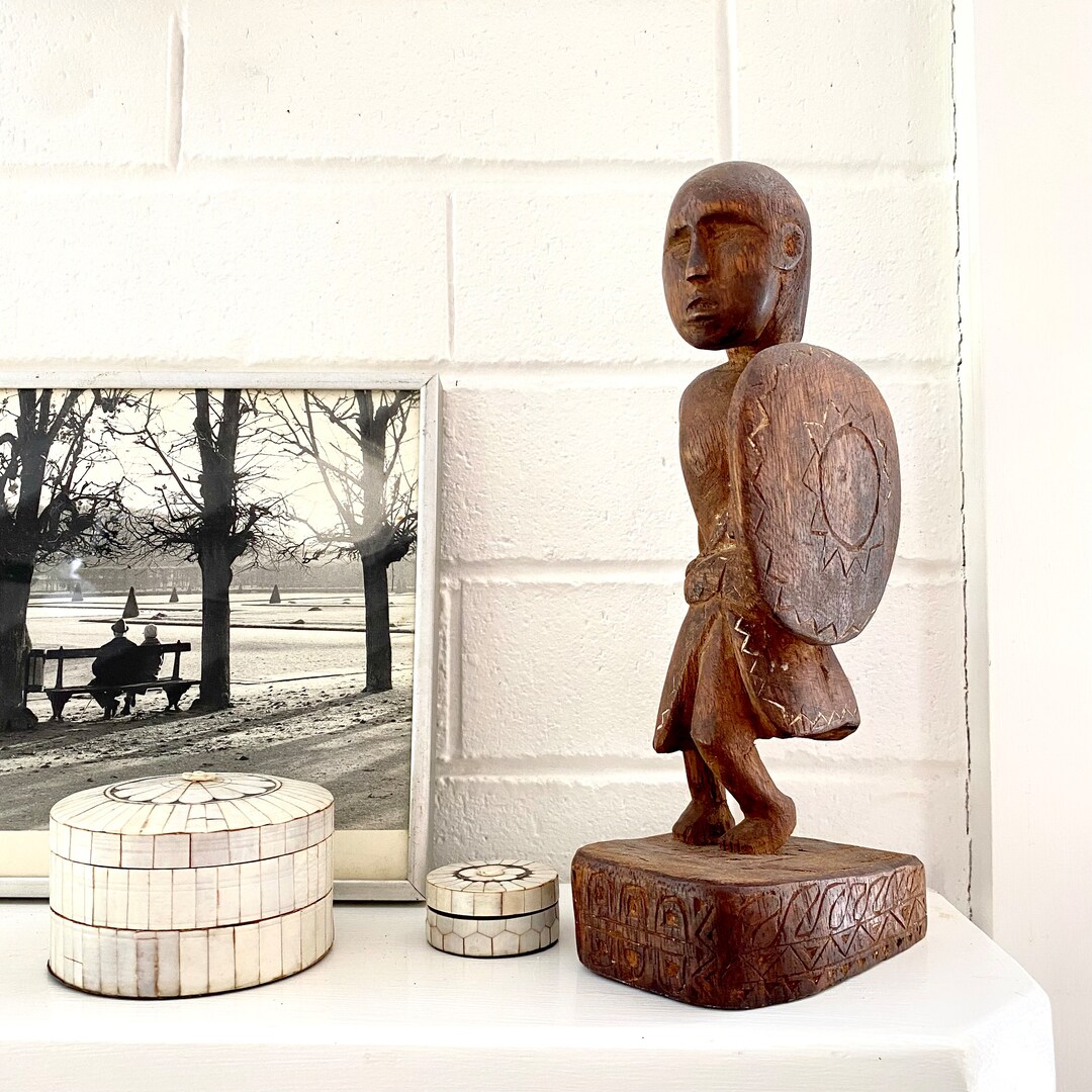 Vintage Bulul Philippine Art Bulul Ifugao Carving Carved Wooden Bulul ...