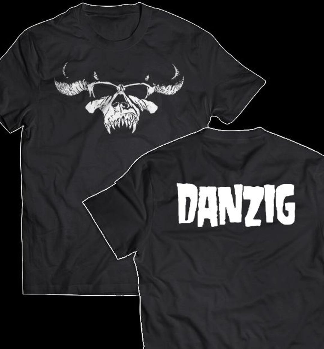 Danzig White Skull WITH Back Print Shirt - Etsy