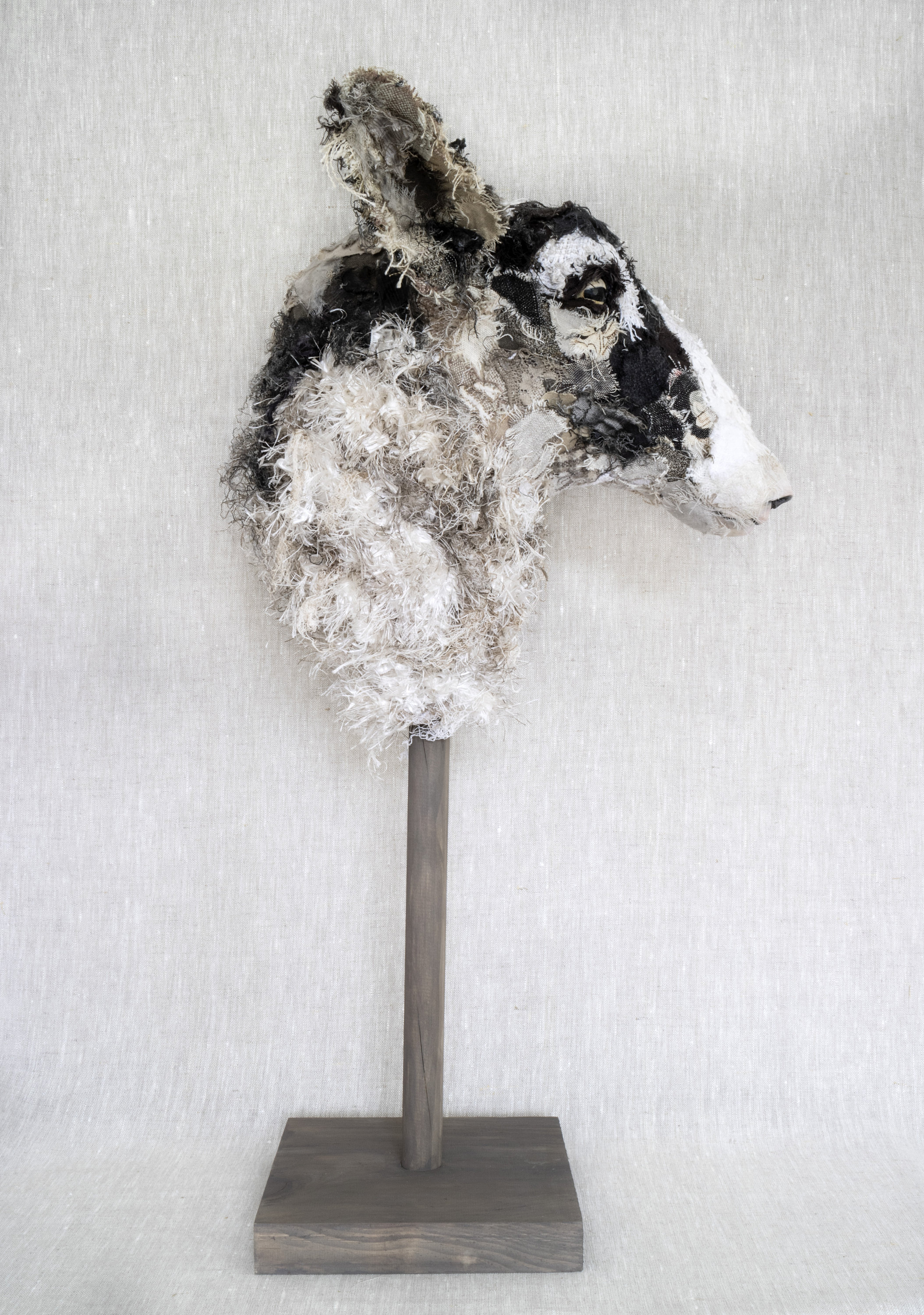 Walter - Textile Sheep Animal Sculpture, Vintage Textiles, Fibre Art - Etsy