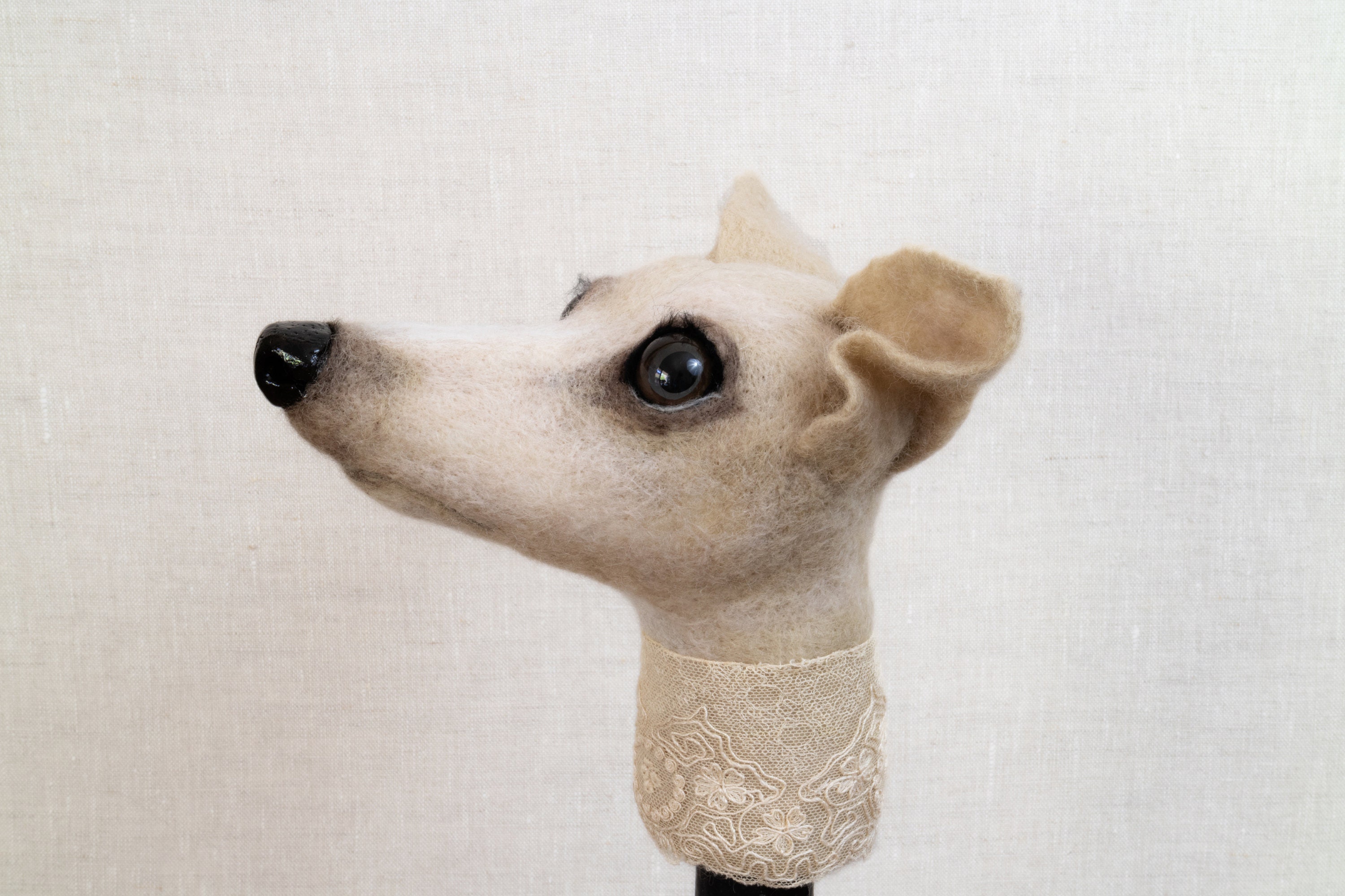 Pearl the Italian Greyhound Felted Dog Sculpture by Susan - Etsy UK