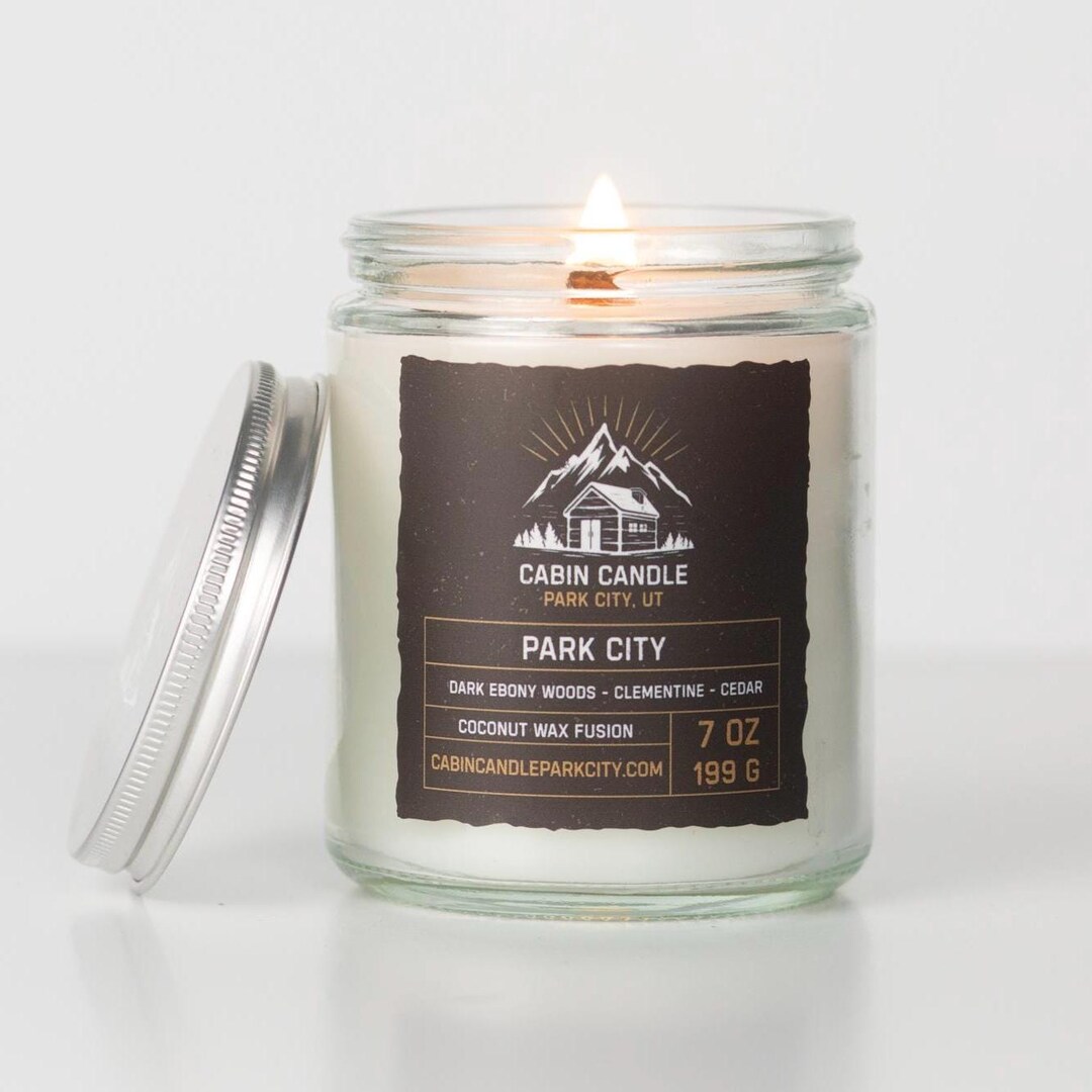 Park City Scented Candle in Container 7oz - Utah Candle - Pine & Fir ...