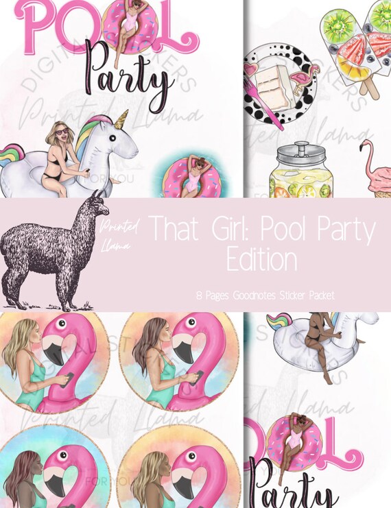That Girl Goodnotes Stickers 8 Pages 20 Stickers Digital - Etsy