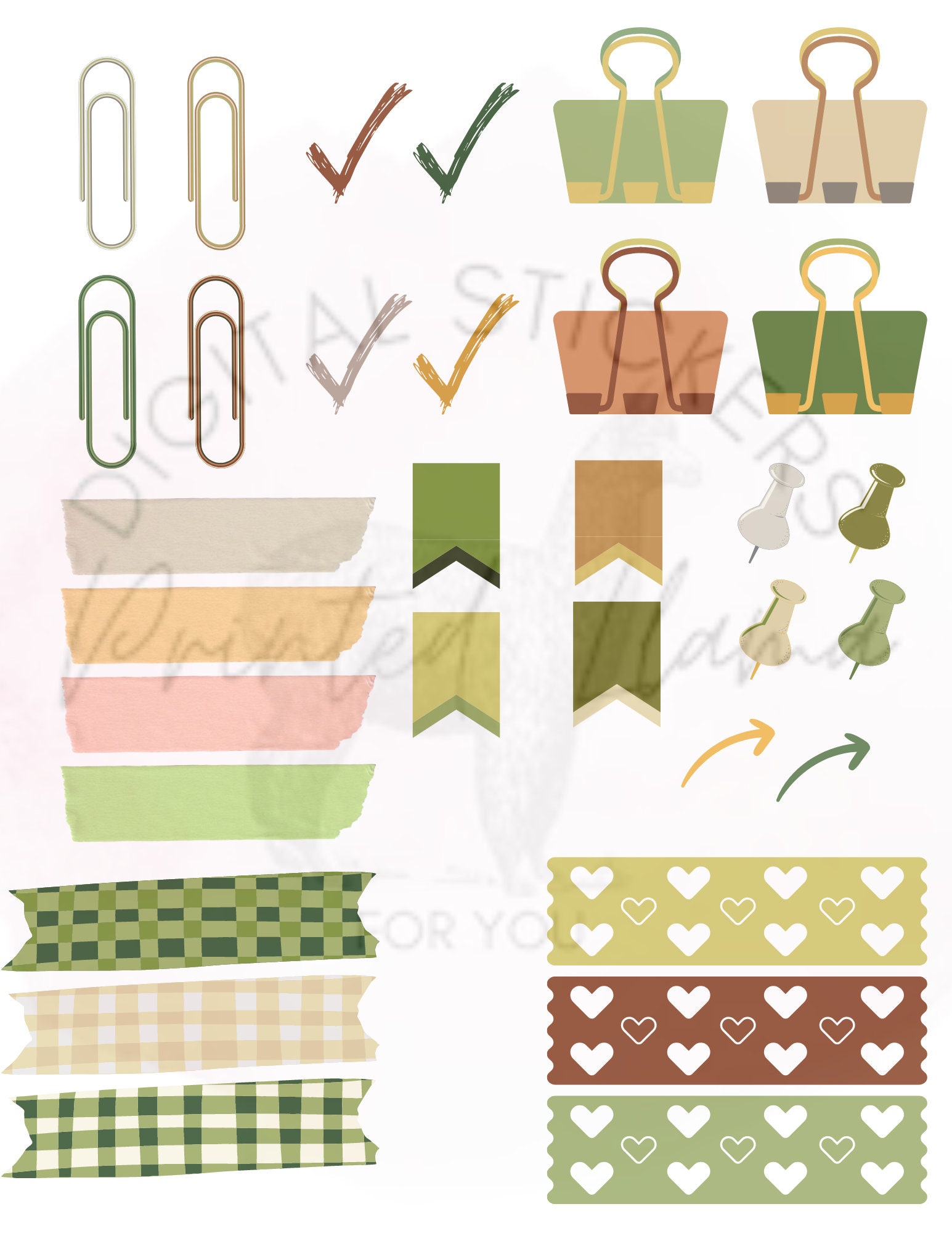 That Girl Goodnotes Stickers 5 Pages 50+ Stickers Digital Download ...