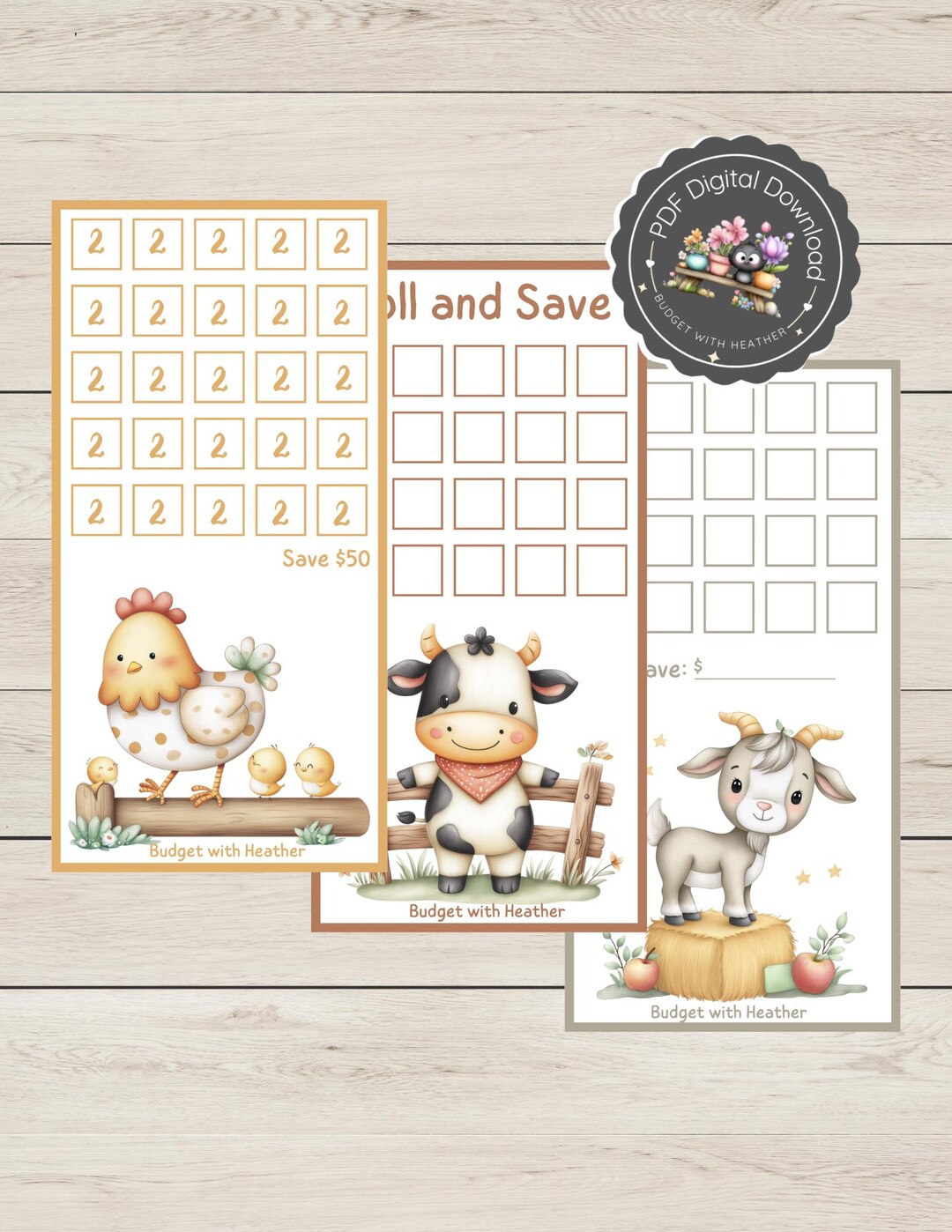 Farm Animals Saving Challenge, Low Budget Saving, Savings Challenges ...