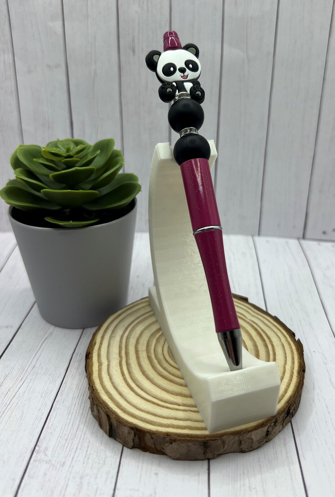 Panda Pen Panda Beaded Pen Cute Animal Pen Silicone - Etsy