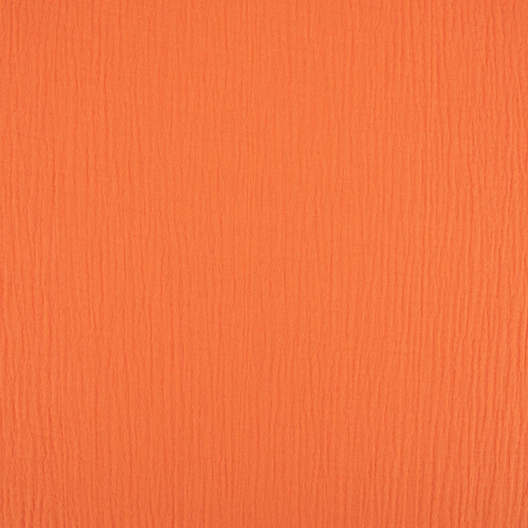 Muslin Fabric, Cotton, Organic, Solid Orange, 1.30 M Wide - Etsy