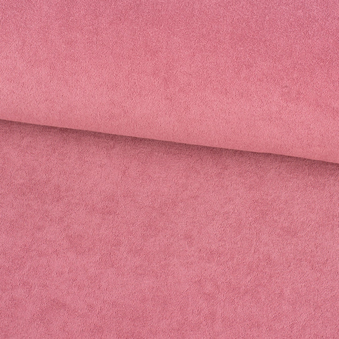 Terry Cloth Fabric Stretch Terry Cloth Plain Old Pink 1.5 M Width - Etsy