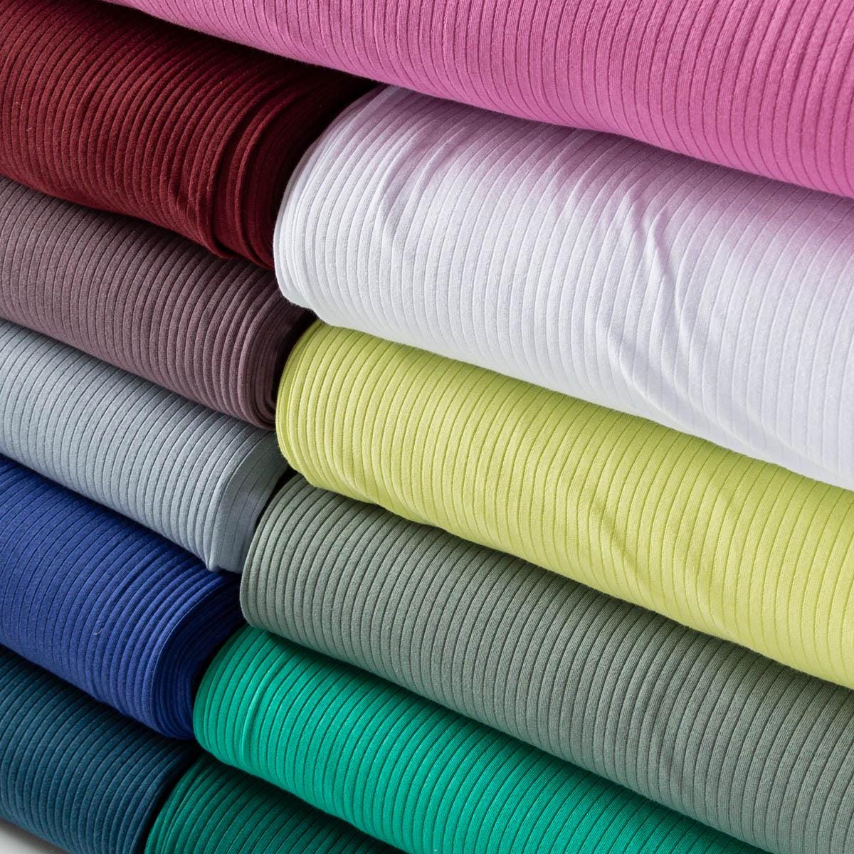 Interlock Jersey Mandy Ribbed Solid Color Old Green 1.40 M Width - Etsy