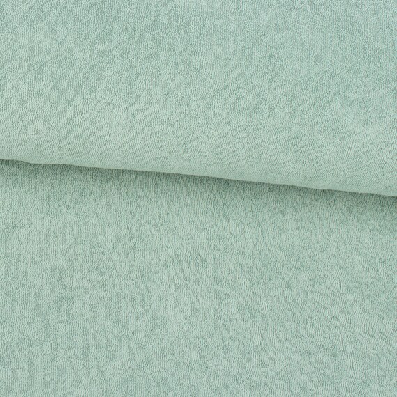 Terry Cloth Stretch Terry Cloth Monochrome Dark Mint 1.5 M - Etsy