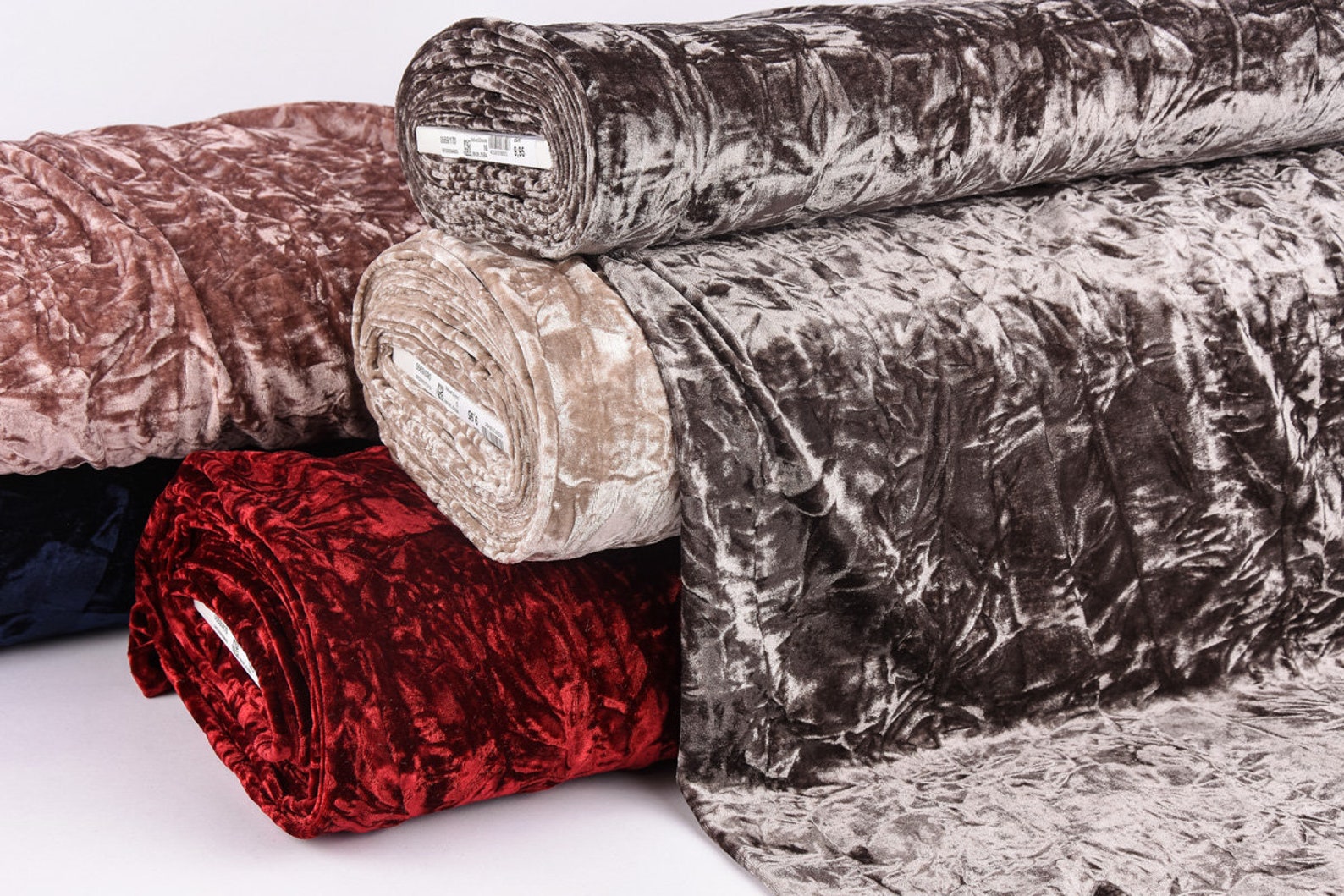 Clothing stretch velvet fabric crash velvet solid brown 1.5 m | Etsy