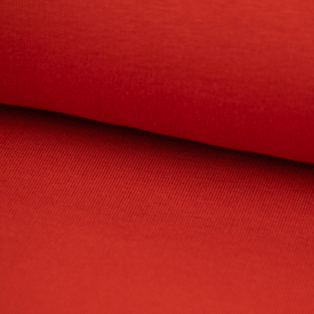 French Terry Fabric Organic Bio Uni Terracotta1.50 M Width - Etsy