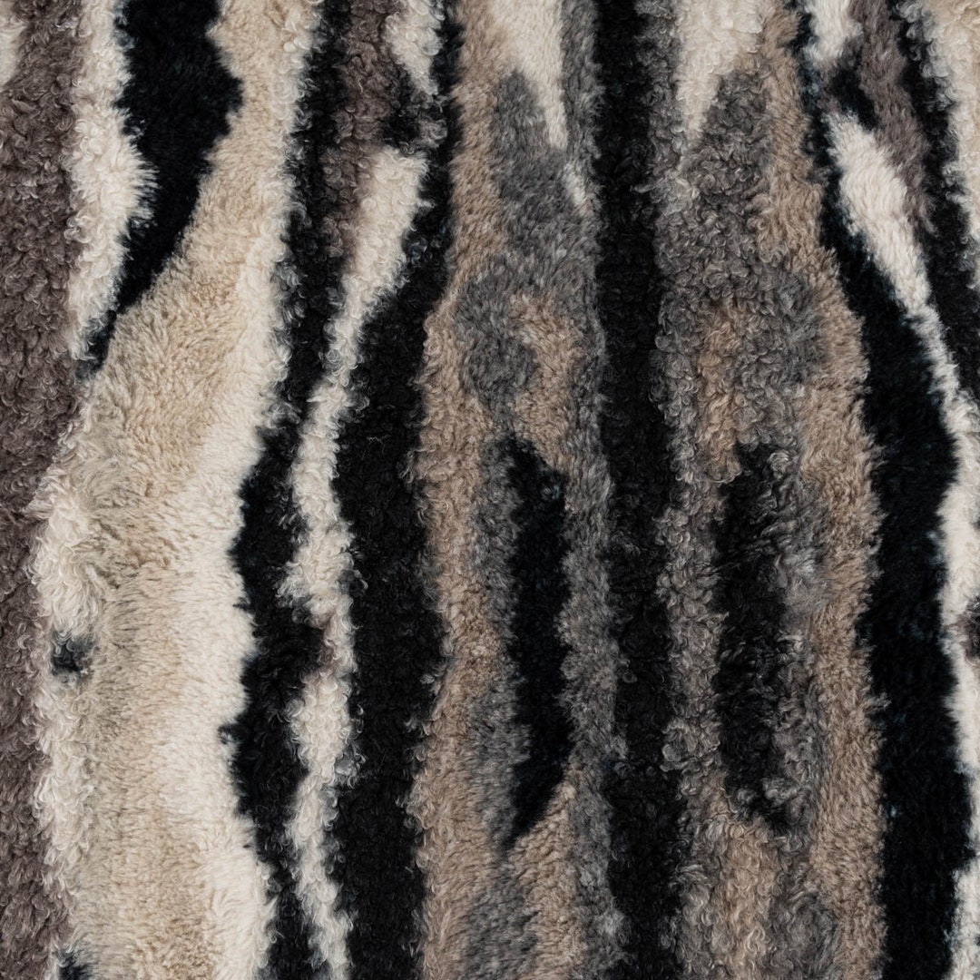 Imitation Fur Faux Fur Teddy Plush Animal Print Stripes Beige - Etsy