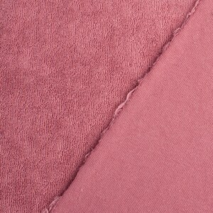 Terry Cloth Stretch Terry Cloth Plain Old Pink 1.5 M Wide - Etsy