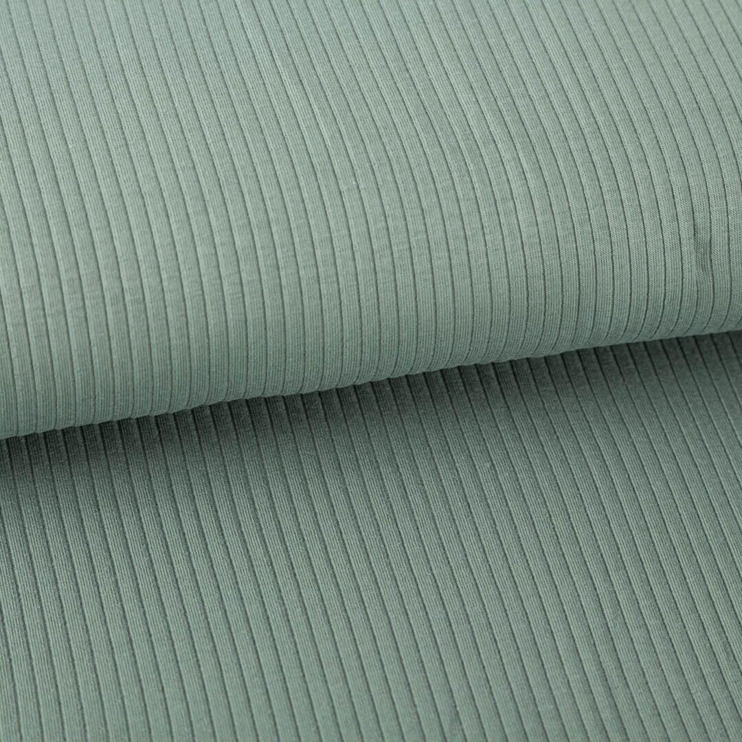 Interlock Jersey Mandy Ribbed Plain Old Green 1.40 M Width - Etsy