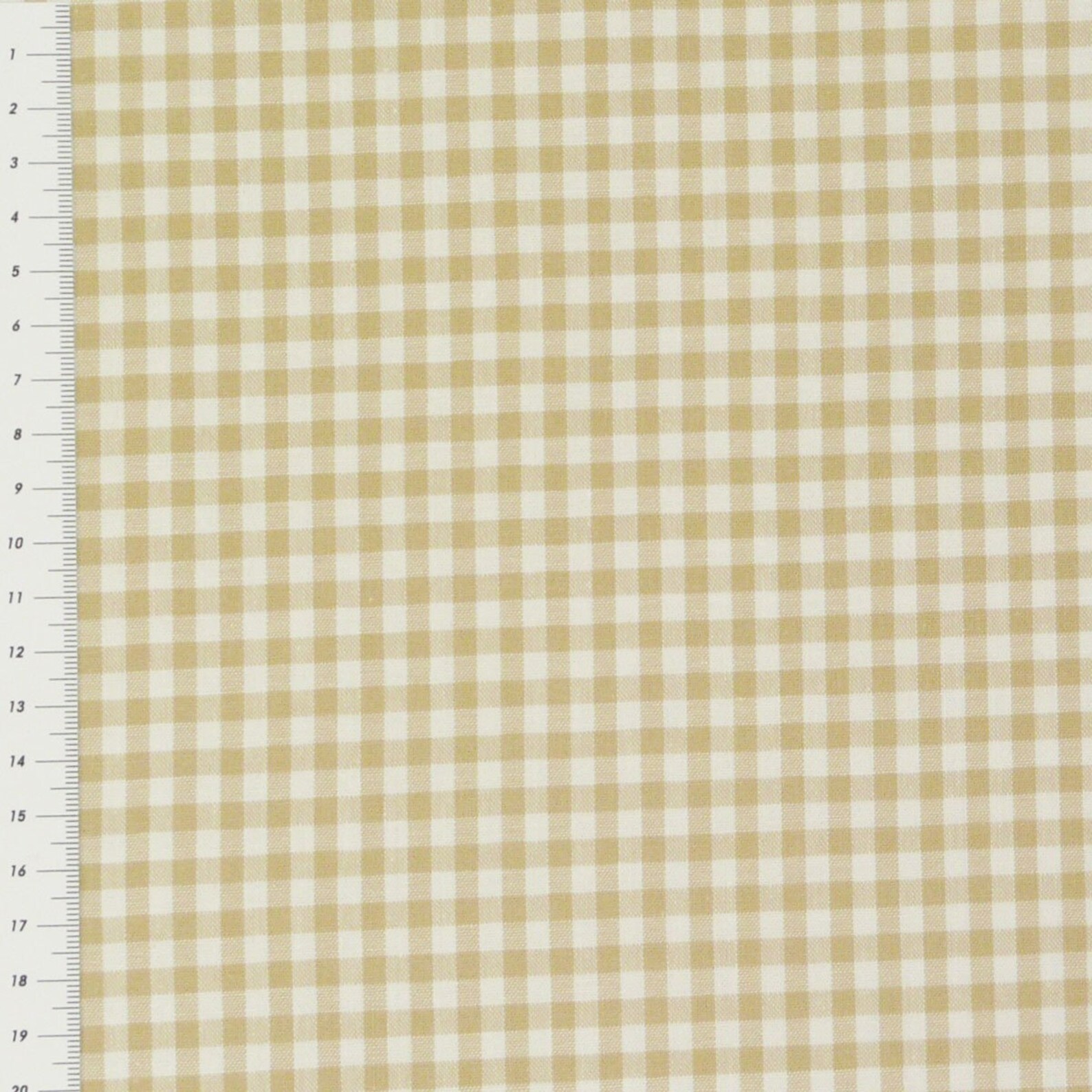 Cotton fabric checkered white beige 5 mm | Etsy