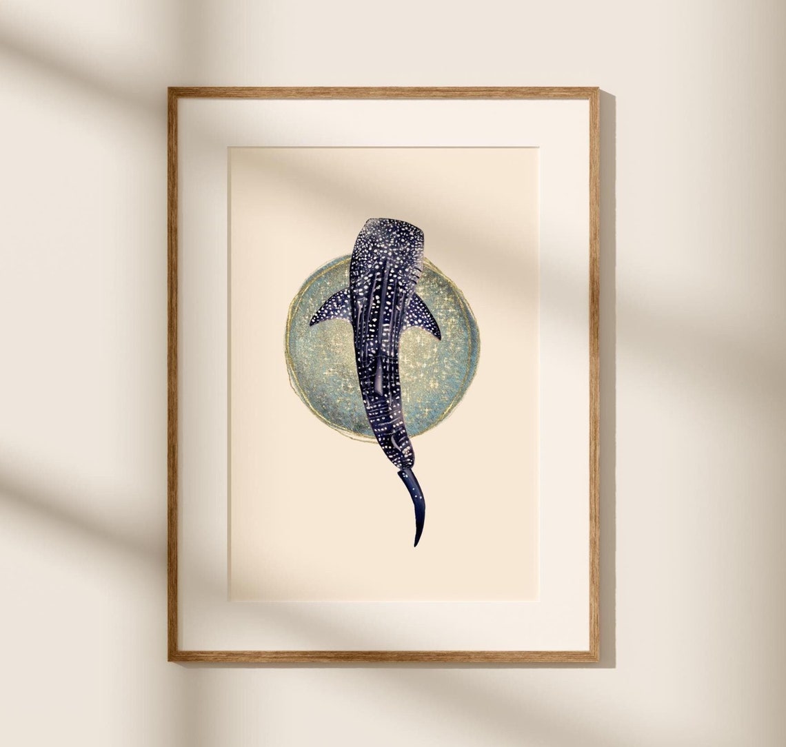 Whale Shark Poster, Marine Biology Art Print, Sea Wall Decor, Nursery ...