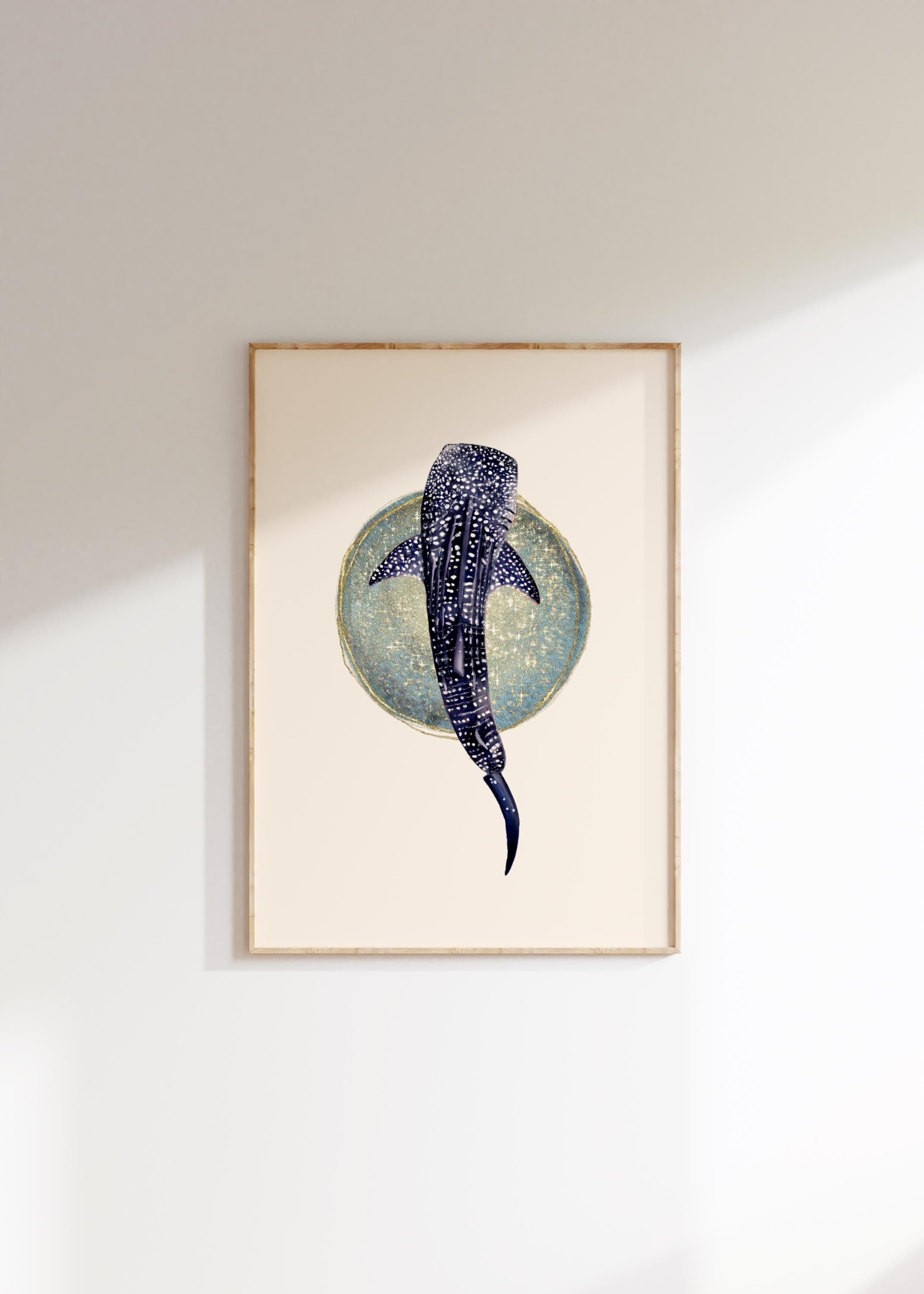 Whale Shark Poster, Marine Biology Art Print, Sea Wall Decor, Nursery ...