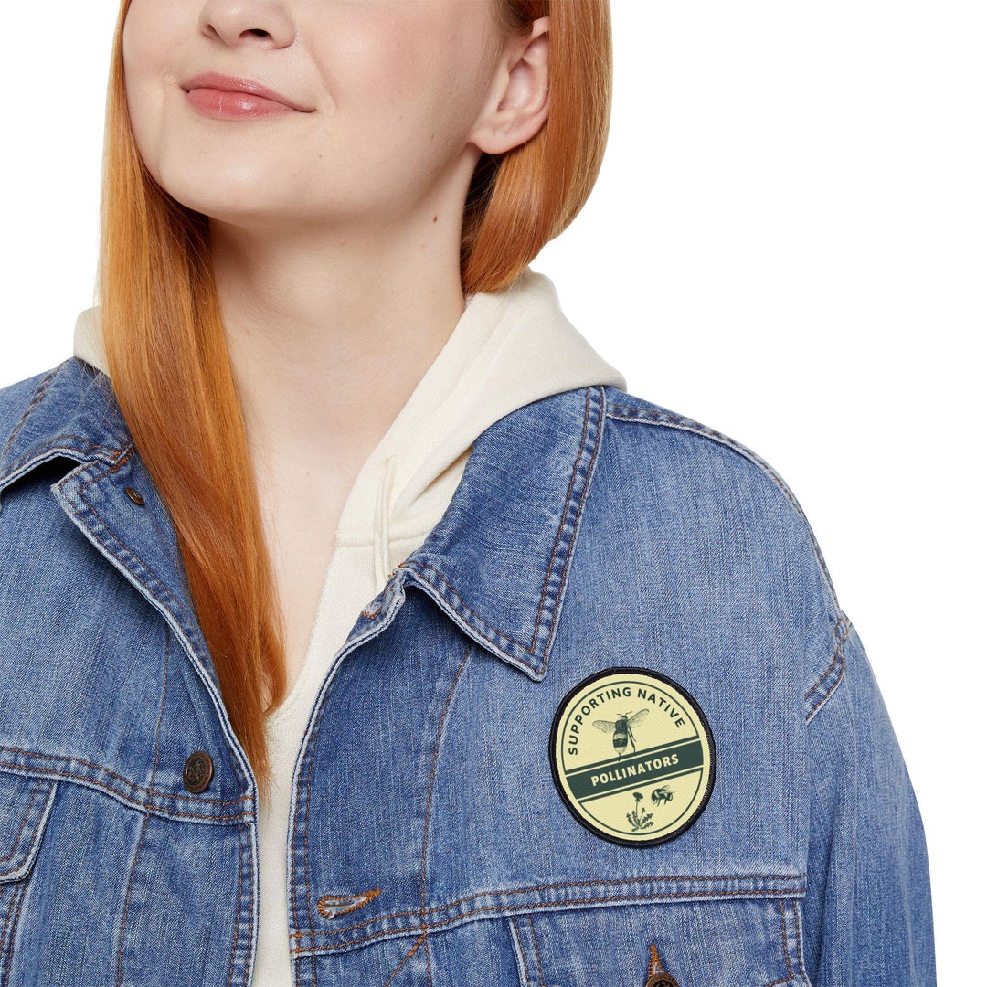 Bee Lover Iron-on Patch, Support Native Pollinators, Insect Enthusiast ...