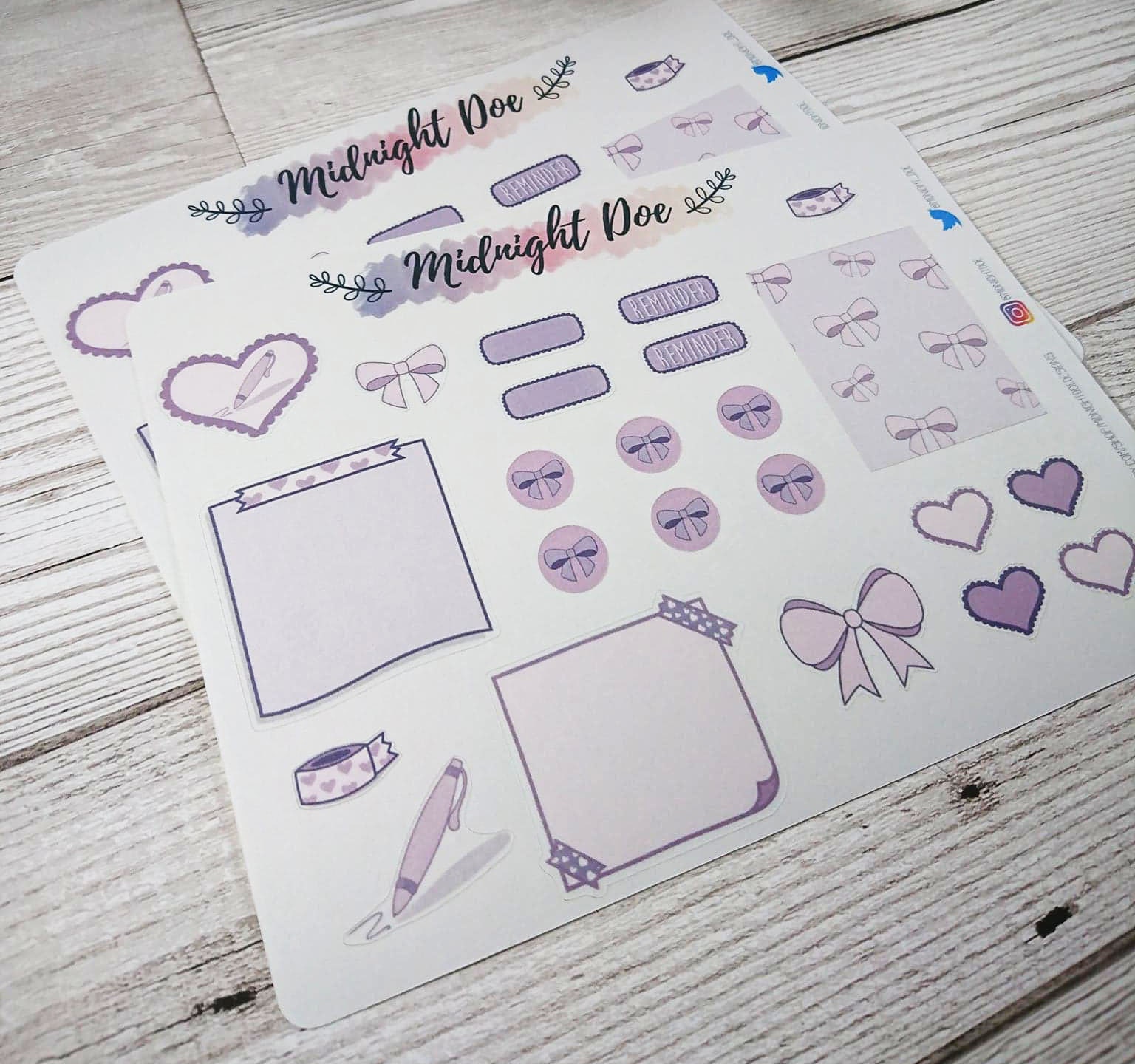 Printable Planner Sticker Pastel Colors Hand-drawn Notes Half Box ...