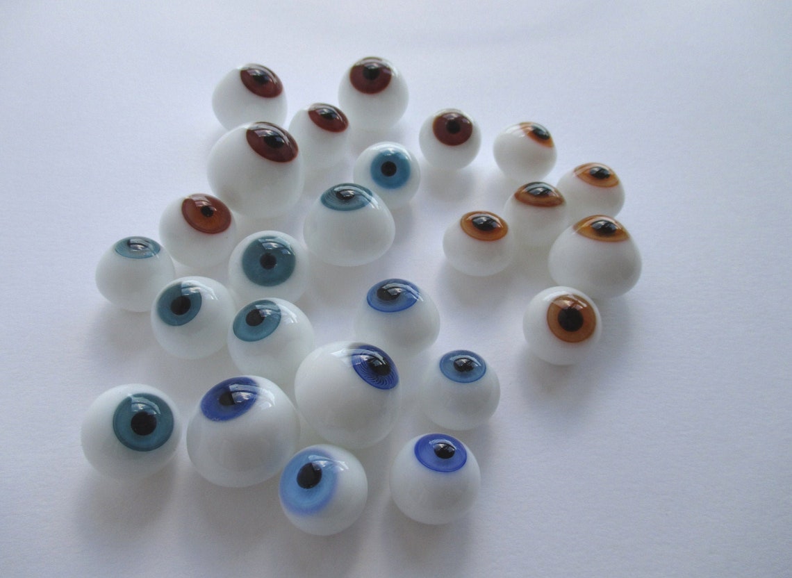 Glass Eye Ball Doll Eye Miniatures Vintage Doll Parts Glass - Etsy
