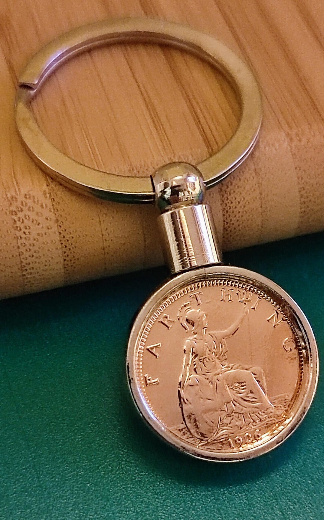 100th Birthday 1926 Farthing Keyring Double-sided Coin, See Both Sides ...