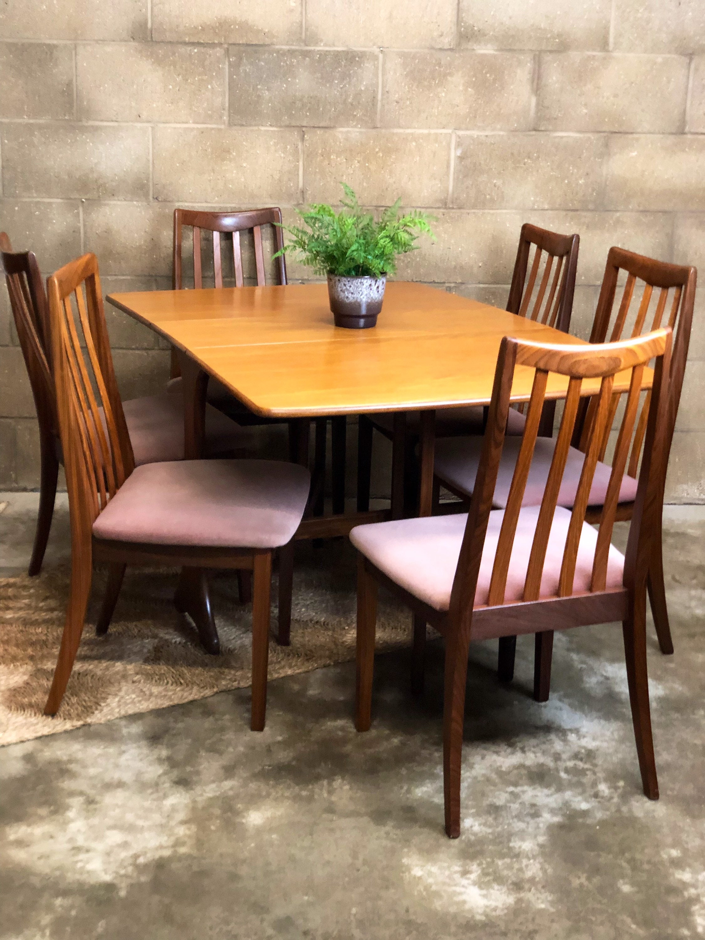 G Plan Fresco Gateleg Table with Four Chairs