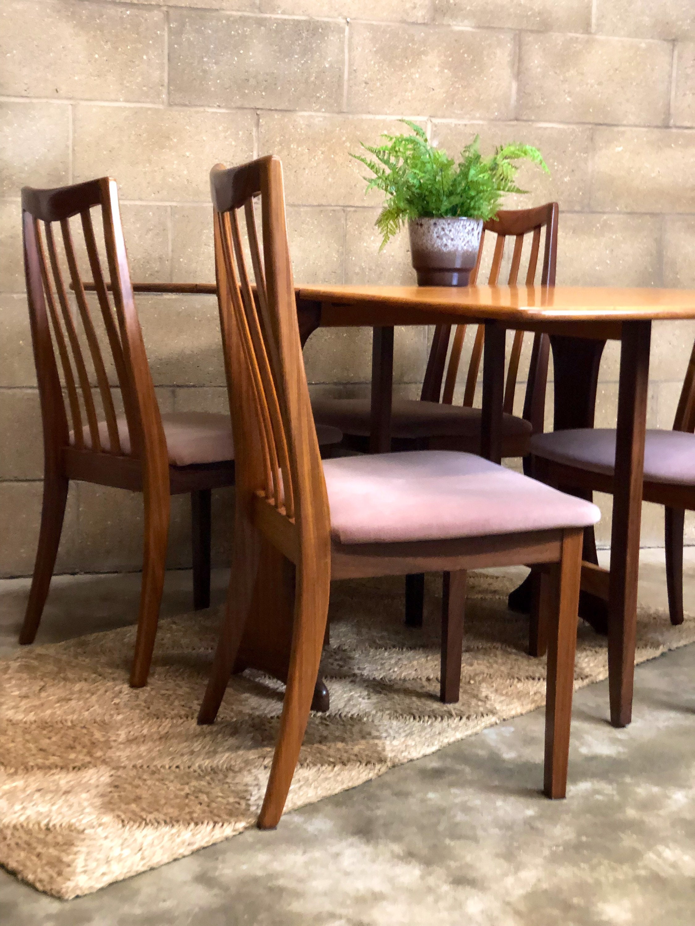 G Plan Fresco Gateleg Table with Four Chairs