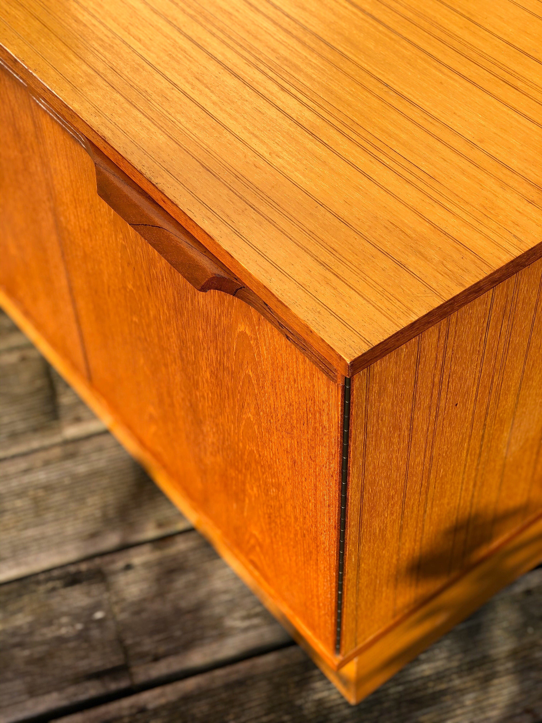 Teak MCM Two Door Cabinet/Media Unit