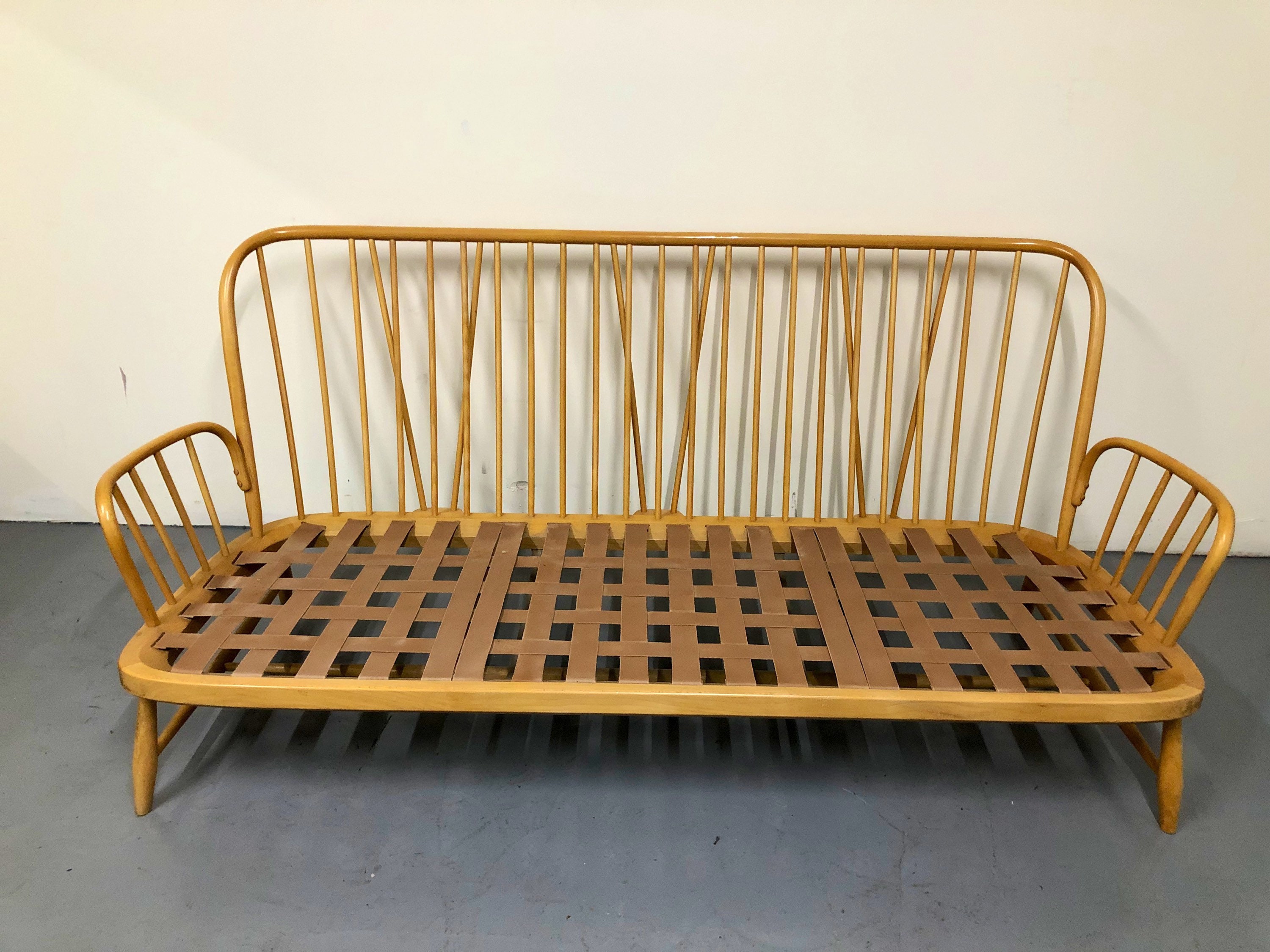 Ercol Blond 3 Seater Sofa with Original Cushions Model 766 Jubilee Range