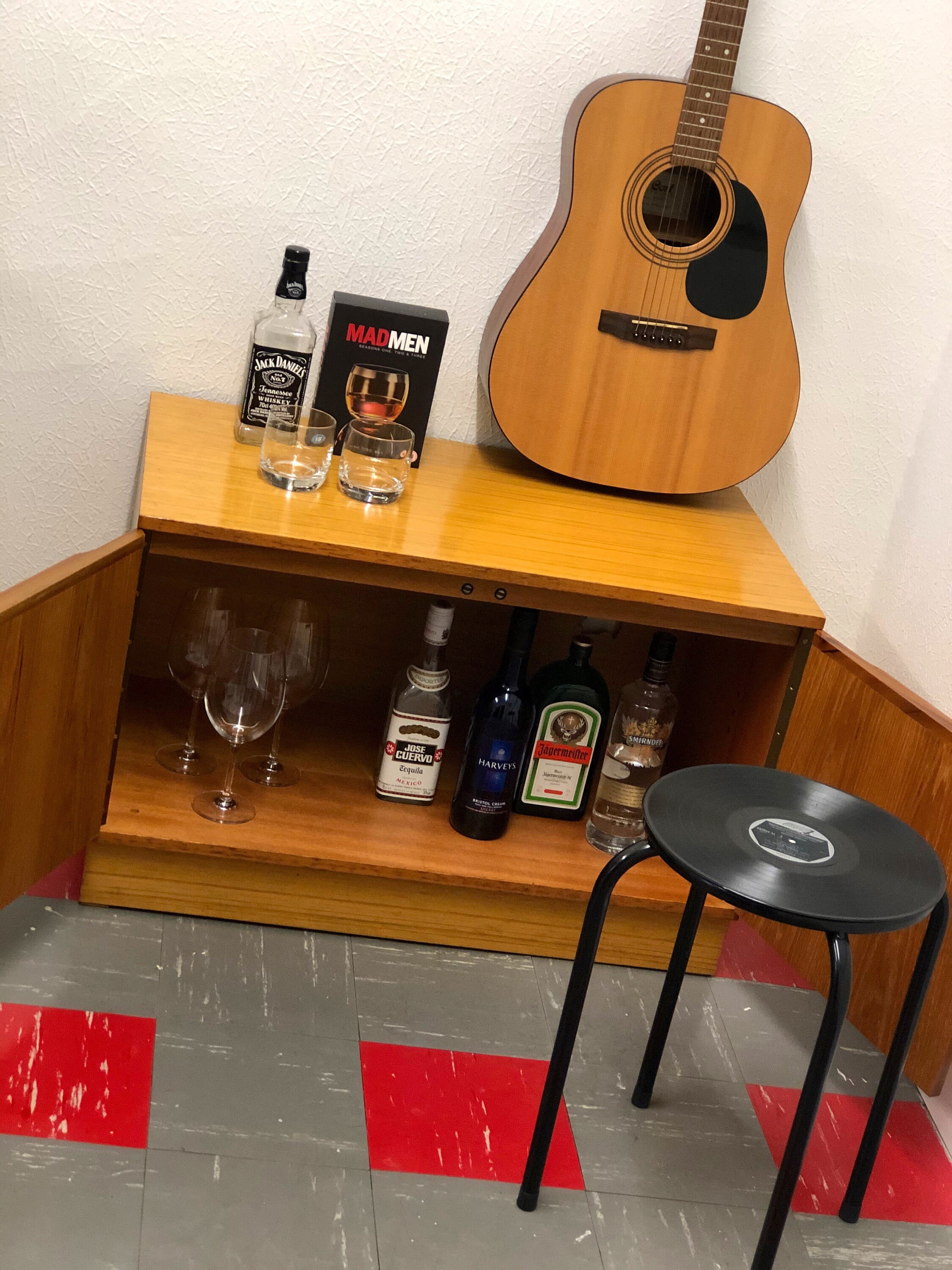 Teak MCM Two Door Cabinet/Media Unit