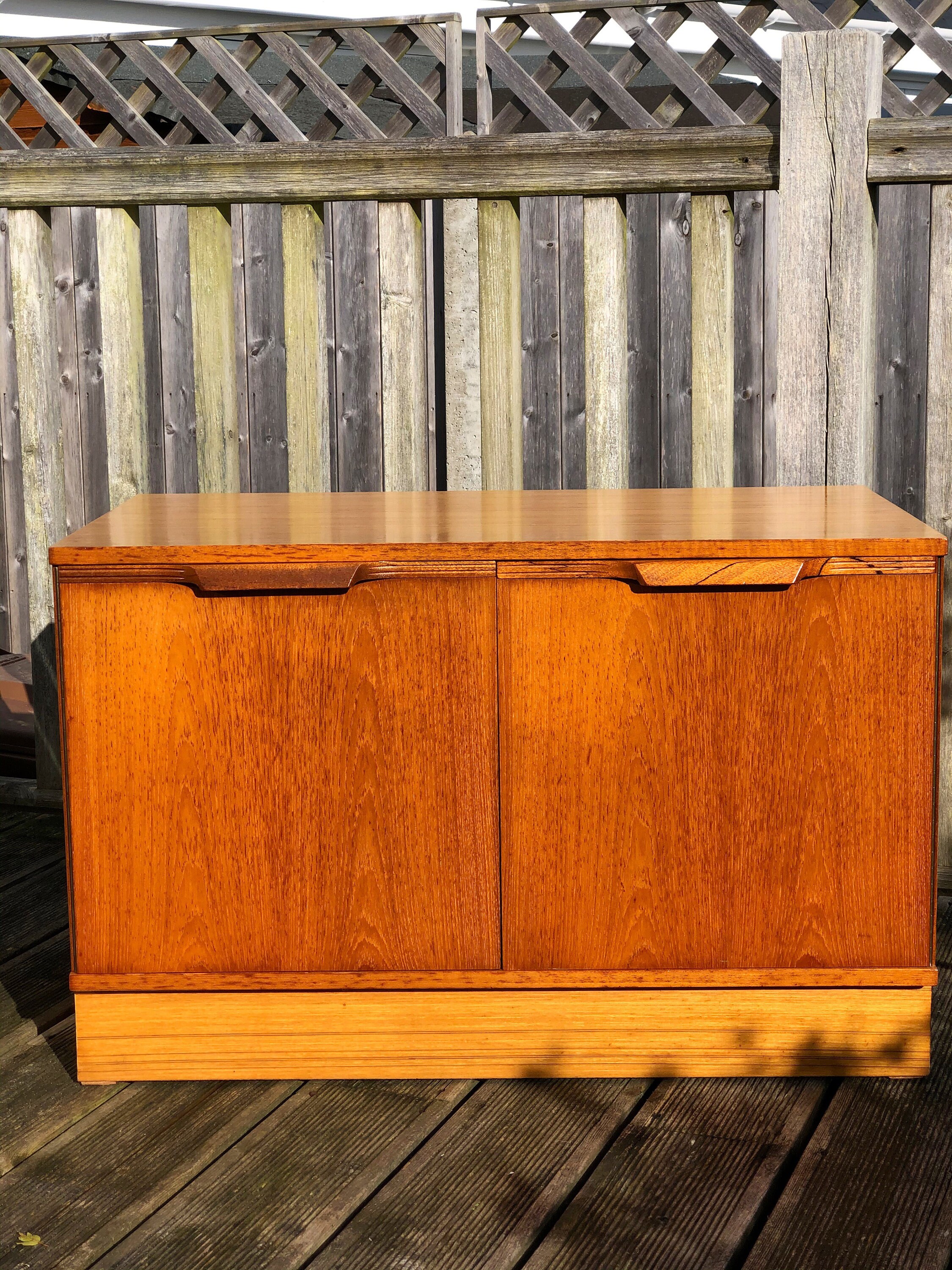 Teak MCM Two Door Cabinet/Media Unit