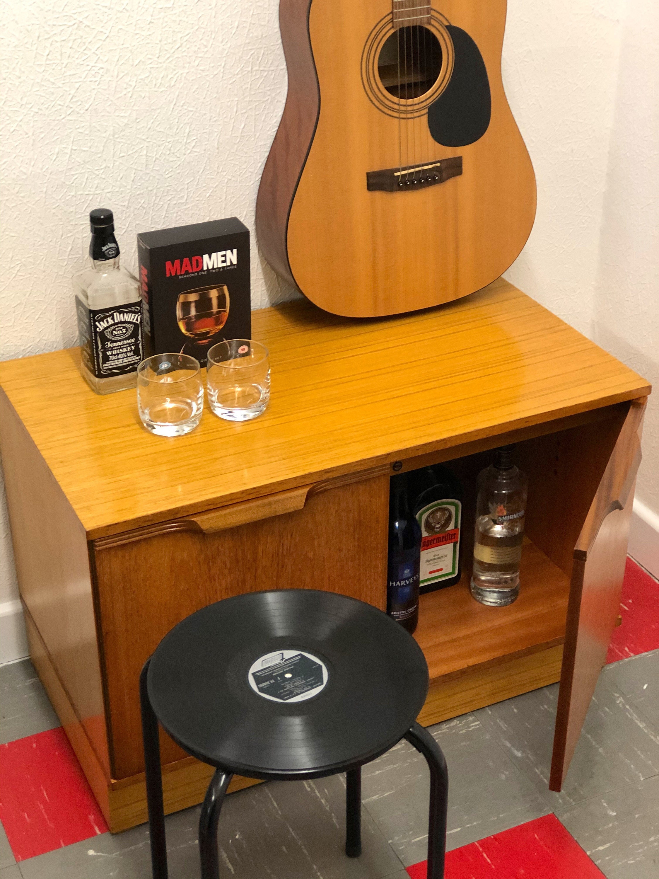 Teak MCM Two Door Cabinet/Media Unit