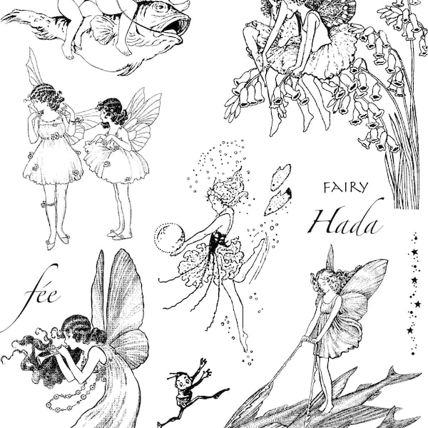 Fairy Rubber Stamp - Etsy
