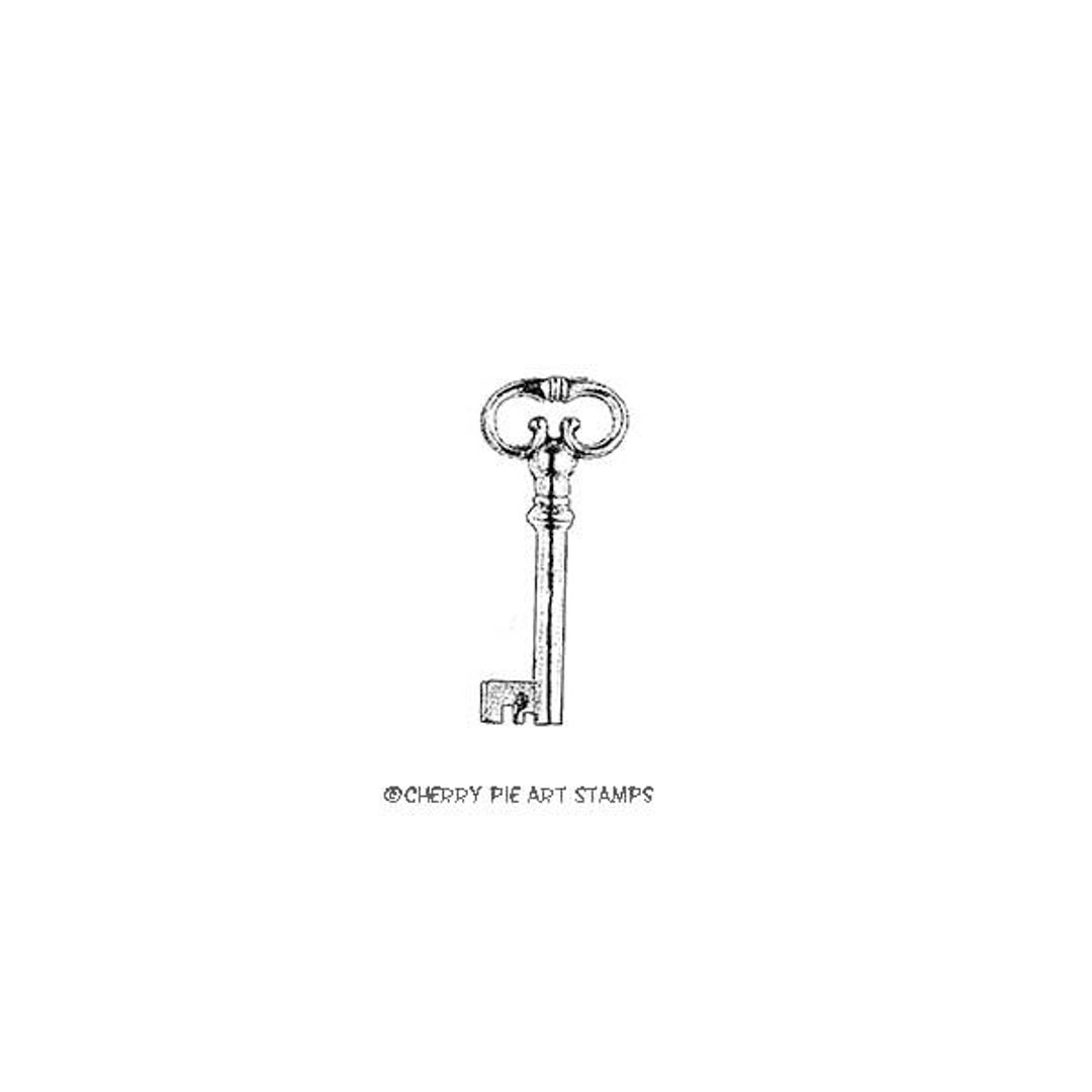 Small Key - CLING Rubber STAMP by Cherry Pie C110 - Etsy