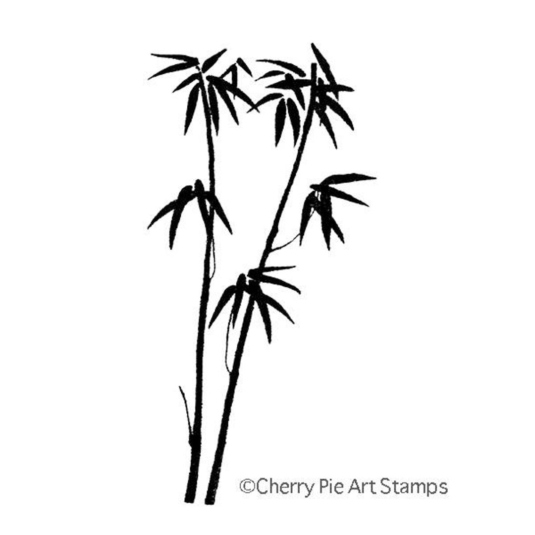 BAMBOO- CLING Rubber STAMP by Cherry Pie Q515 - Etsy